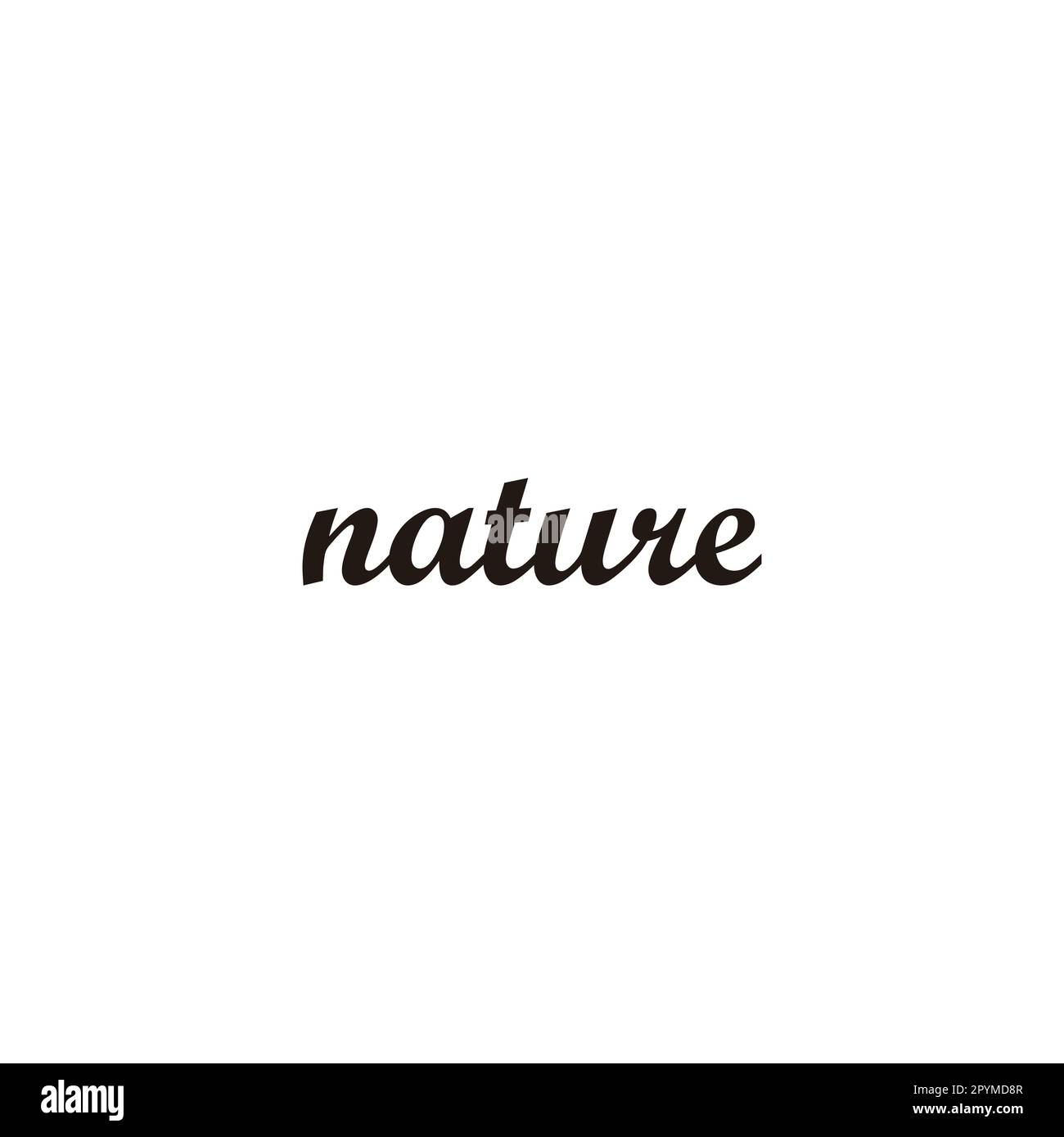 Text, ''nature", geometric symbol simple logo vector Stock Vector Image ...