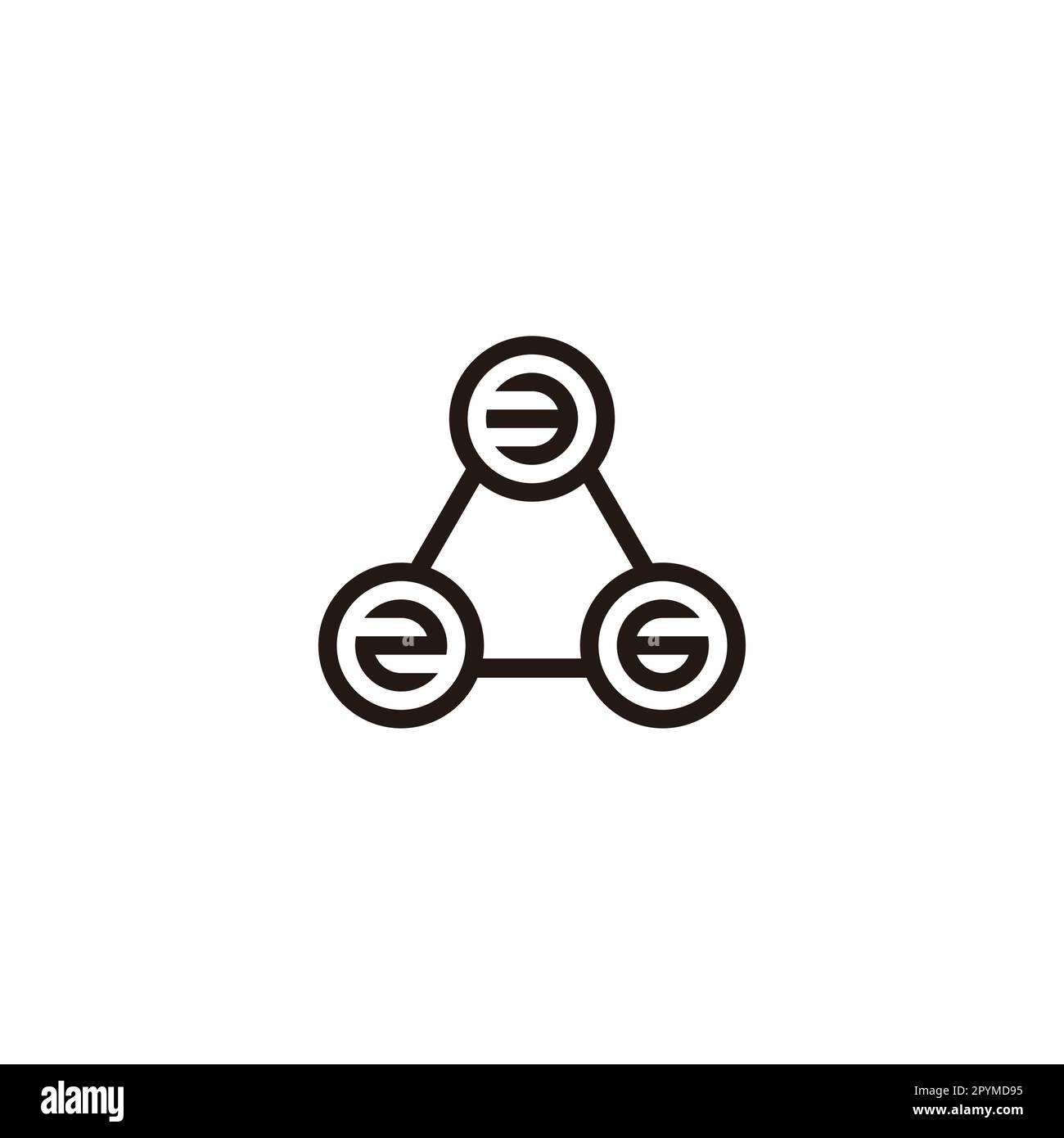 Number 3, 2 and 6 three circles geometric symbol simple logo vector ...