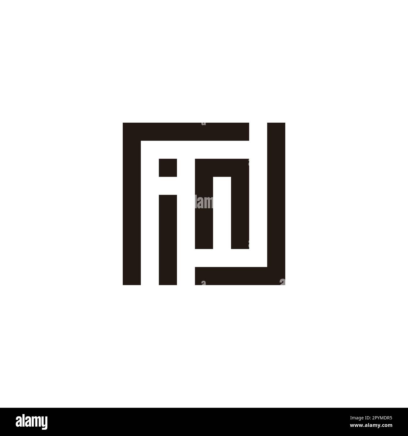 Letter r, i, n and J square geometric symbol simple logo vector Stock Vector Image & Art - Alamy