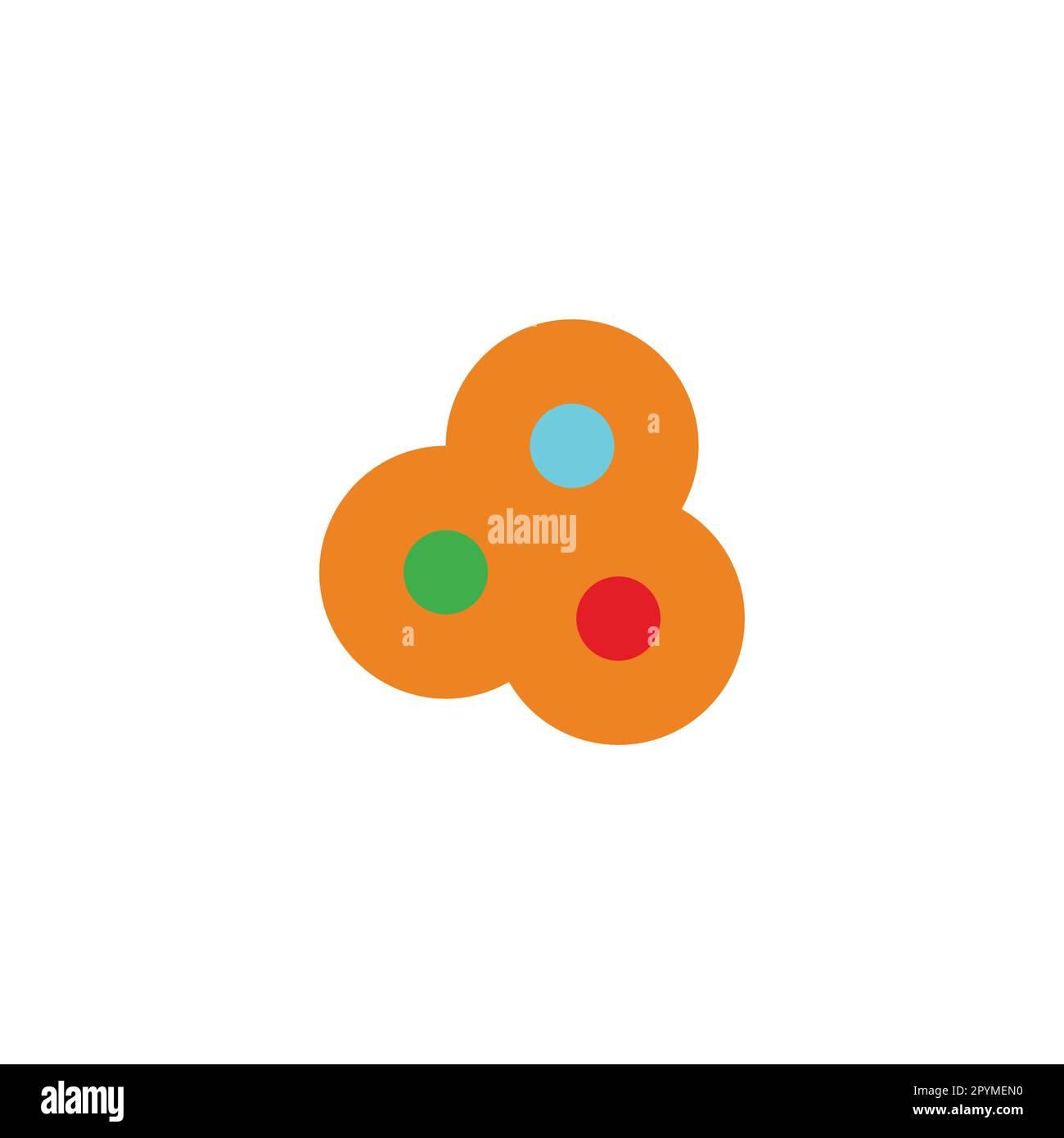 Cookies, colorful geometric symbol simple logo vector Stock Vector ...