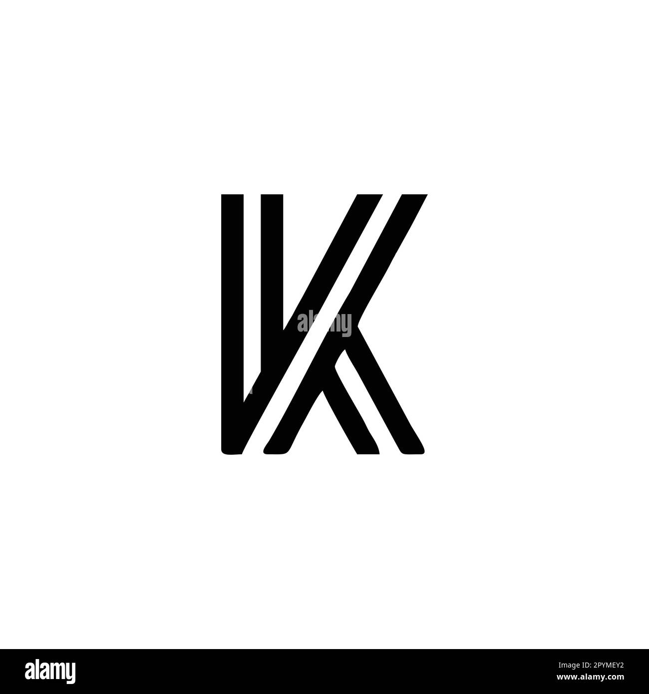 Letter k lines geometric symbol simple logo vector Stock Vector Image ...