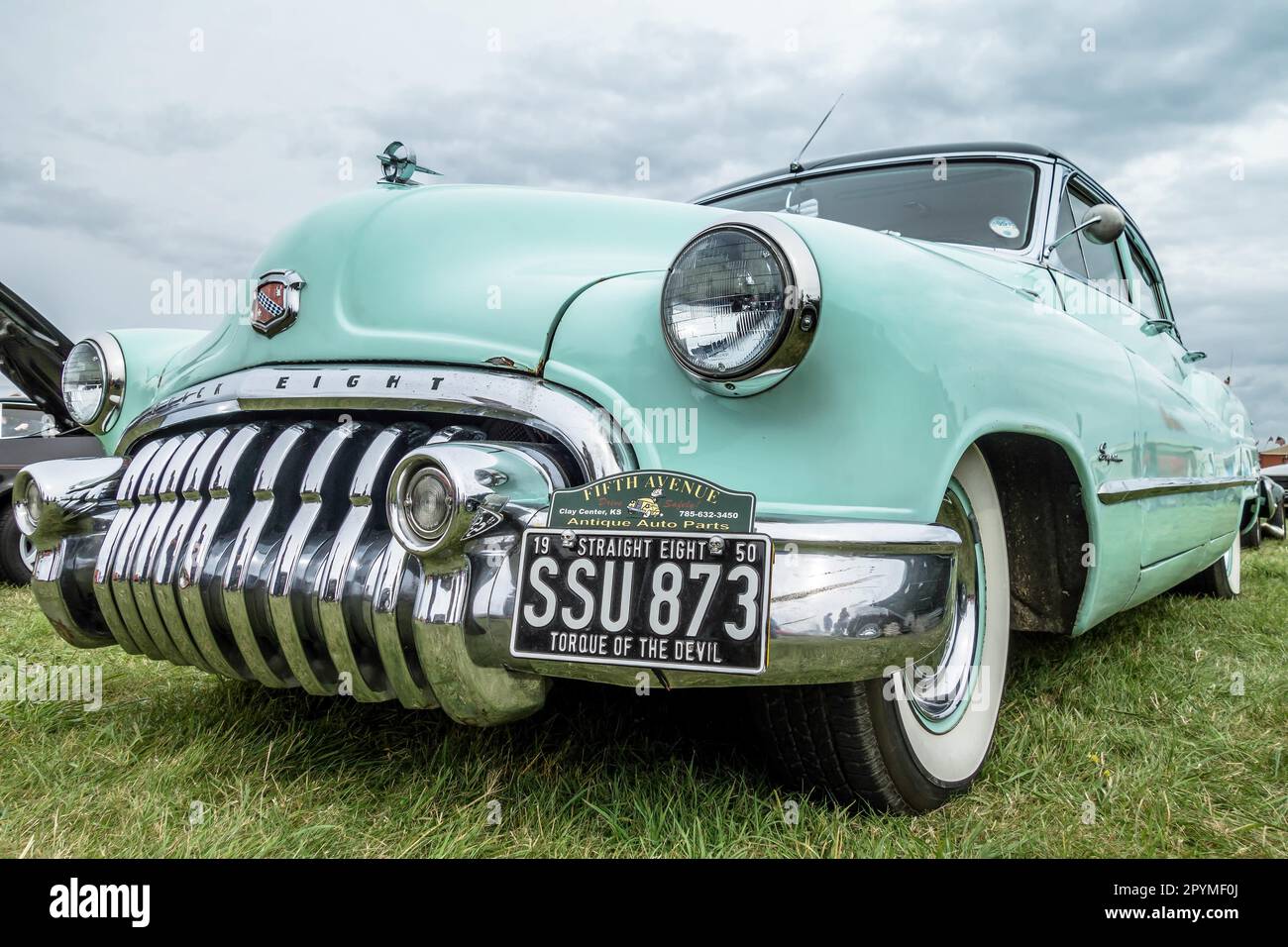 Old Buick Eight parked on Shoreham Airfield Stock Photo - Alamy