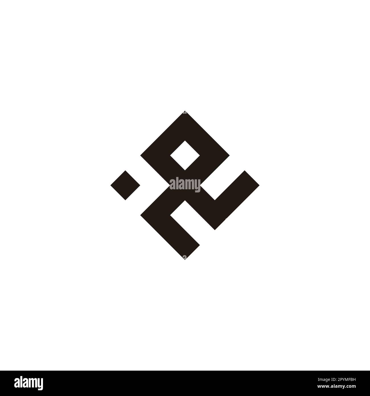Letter A square, unique geometric symbol simple logo vector Stock ...