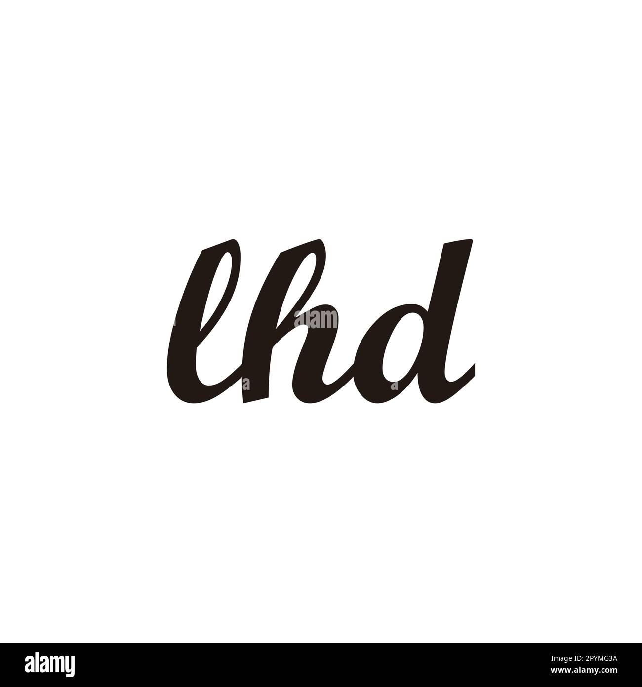 Letter lhd connect geometric symbol simple logo vector Stock Vector ...