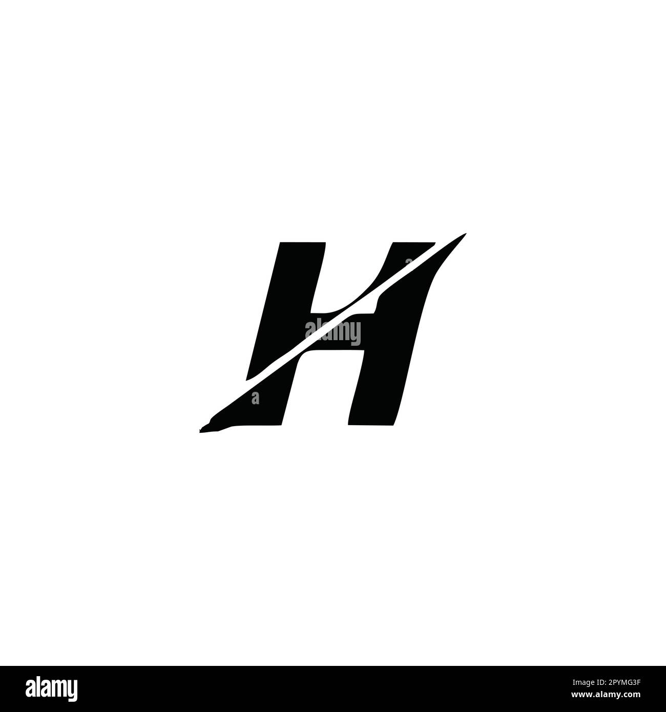 Letter H illustration geometric symbol simple logo vector Stock Vector ...