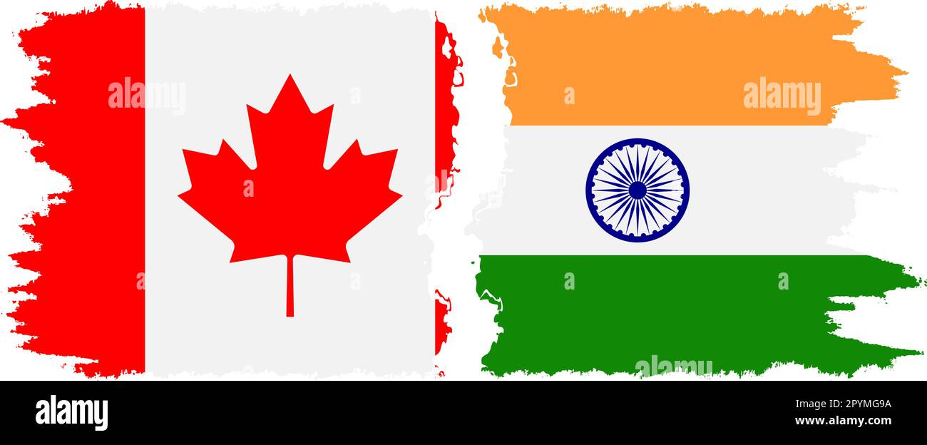India canada flag Stock Vector Images - Alamy