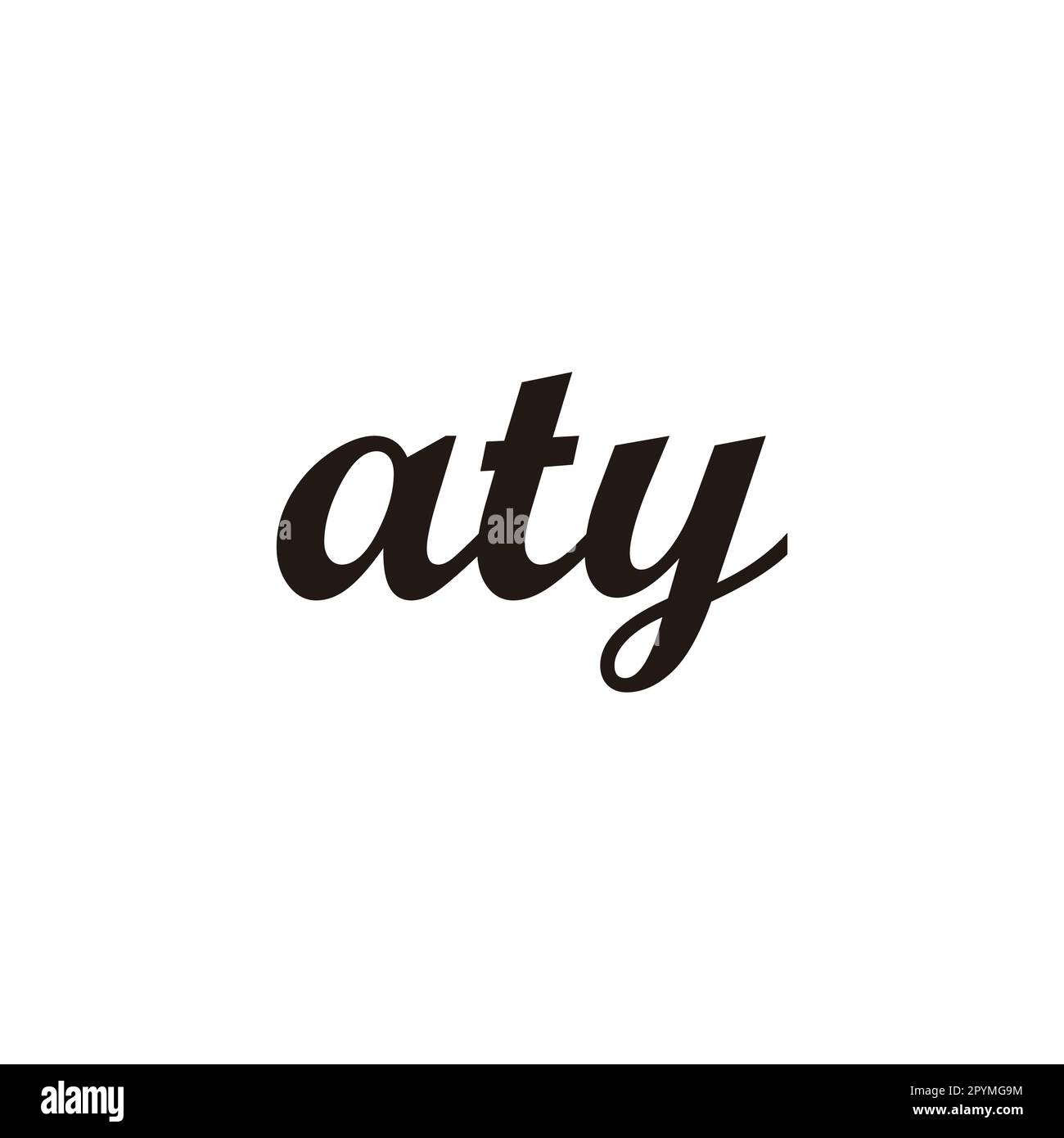 Letter aty connect geometric symbol simple logo vector Stock Vector ...
