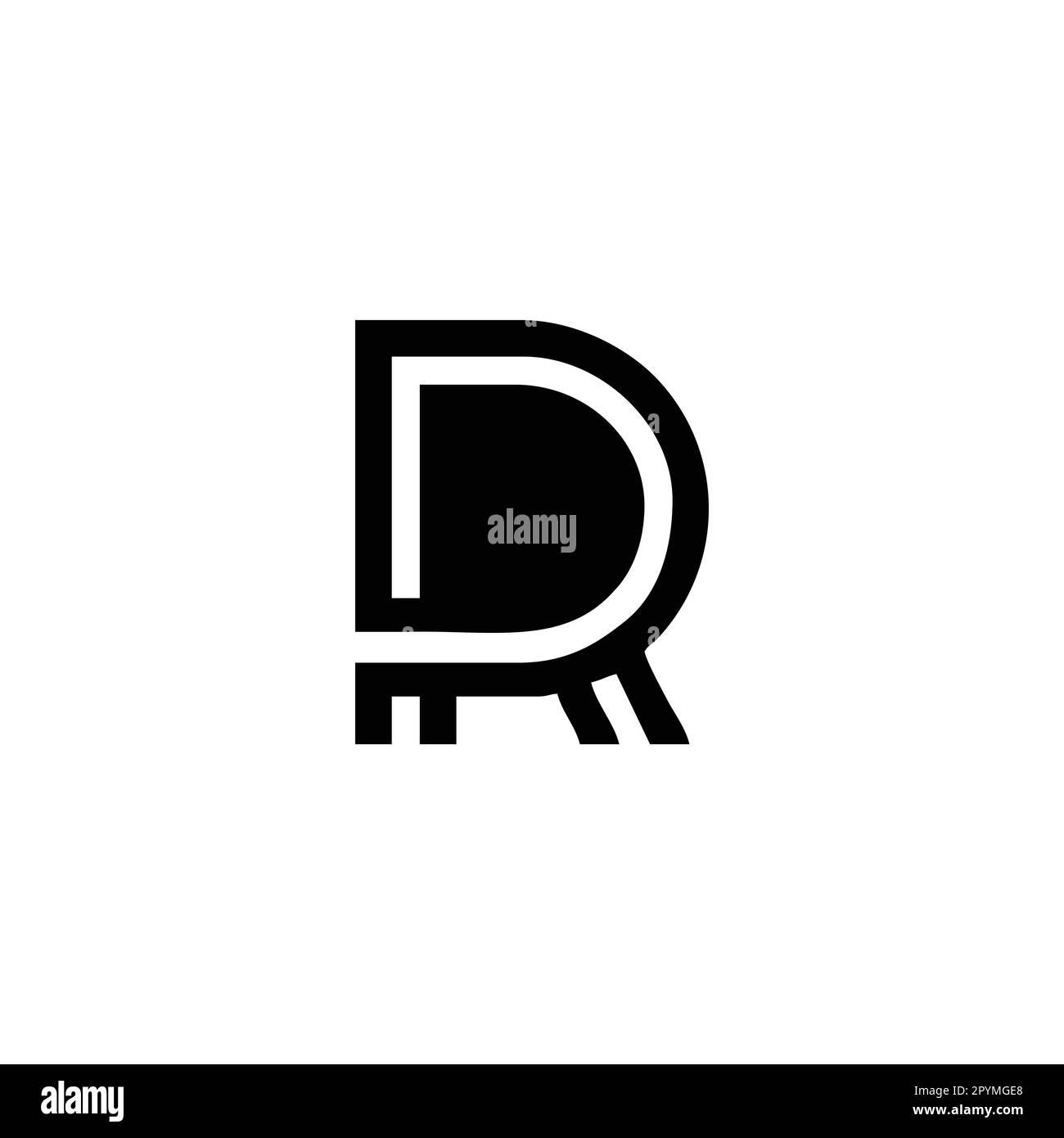 Letter R lines geometric symbol simple logo vector Stock Vector Image ...