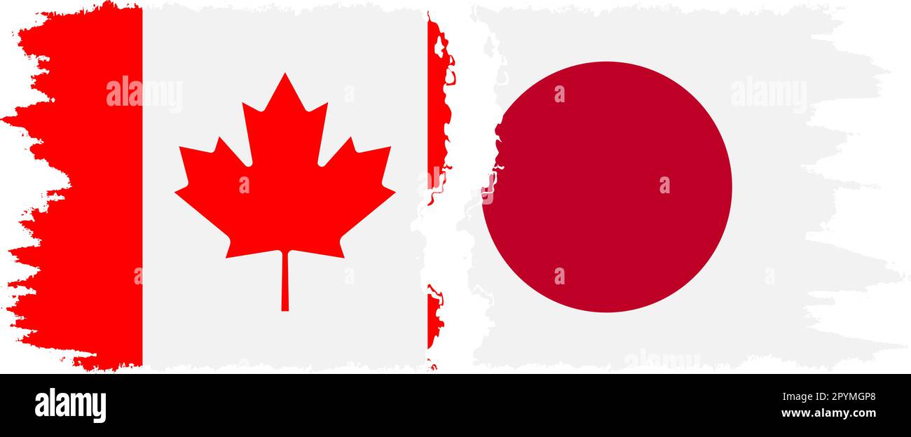 Japan canada flag Stock Vector Images - Alamy