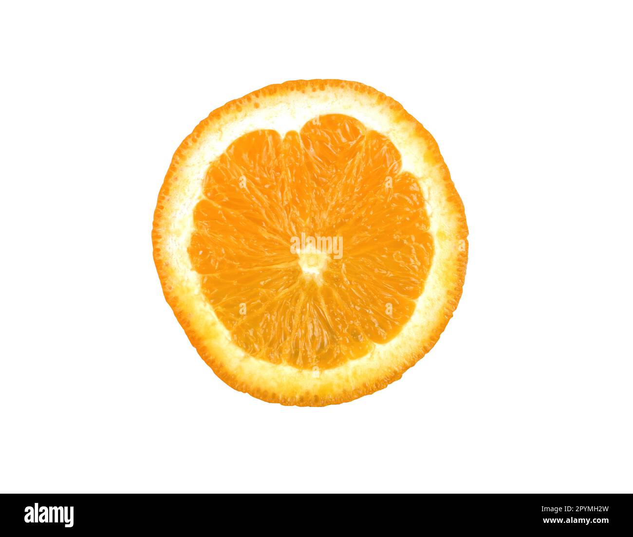 Freshness orange mandarin peeled are section isolated on white ...