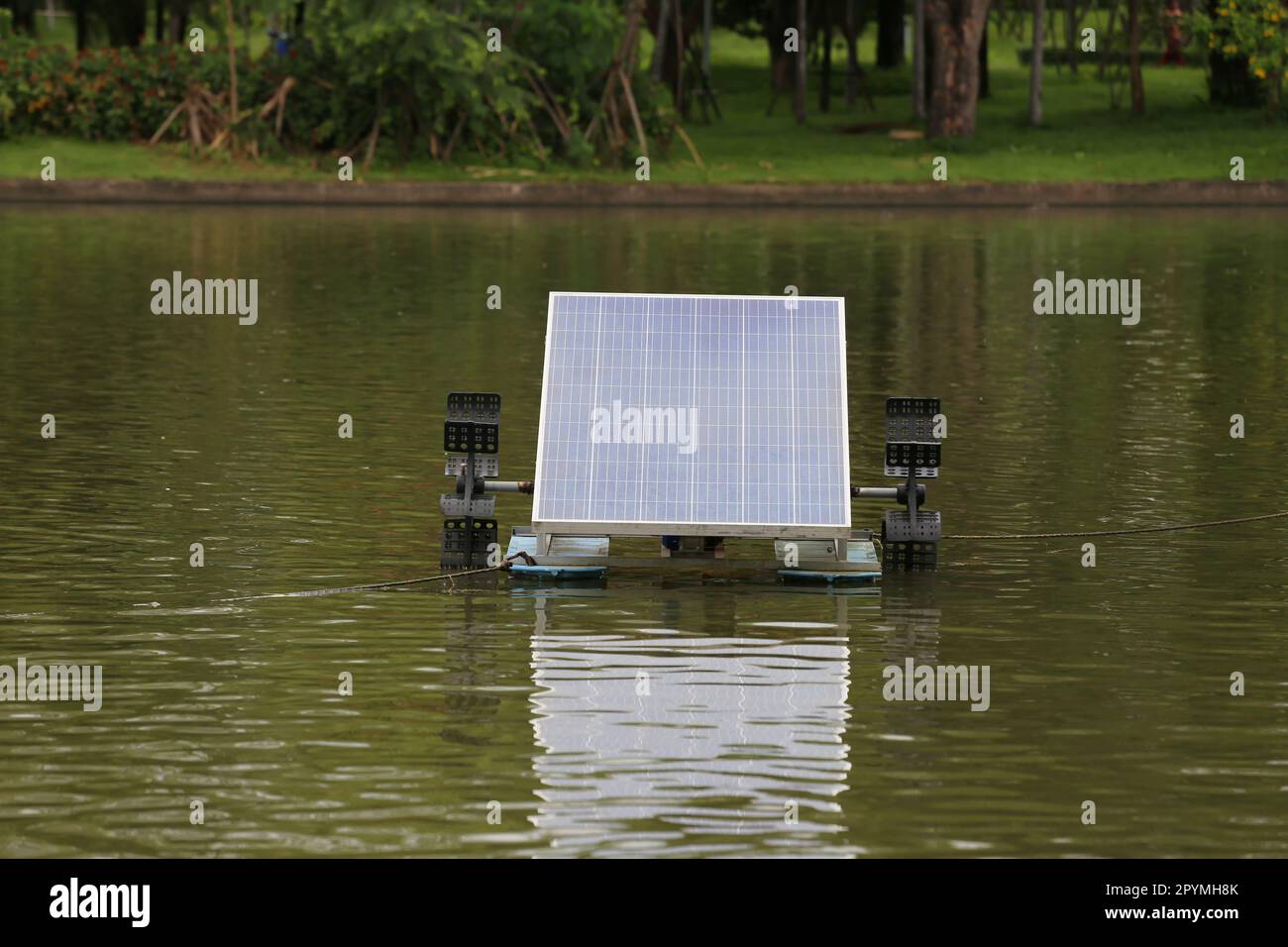 Water turbine powered by solar energy in the pond, Future technologies ...