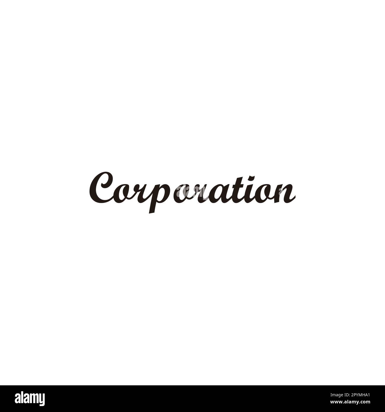 Letter, " corporation", geometric symbol simple logo vector Stock ...