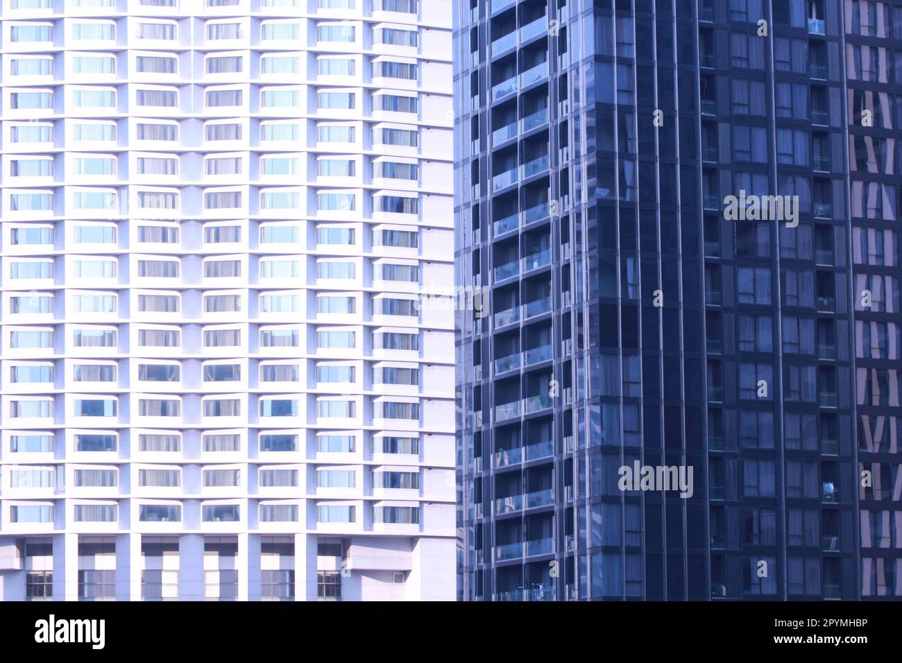Tall building background, Side of the building with blue tones for ...