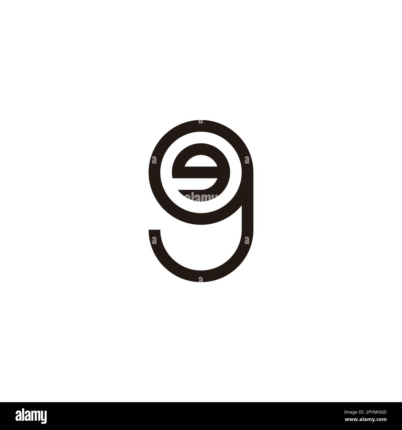 Number 9 in 9, circle geometric symbol simple logo vector Stock Vector ...