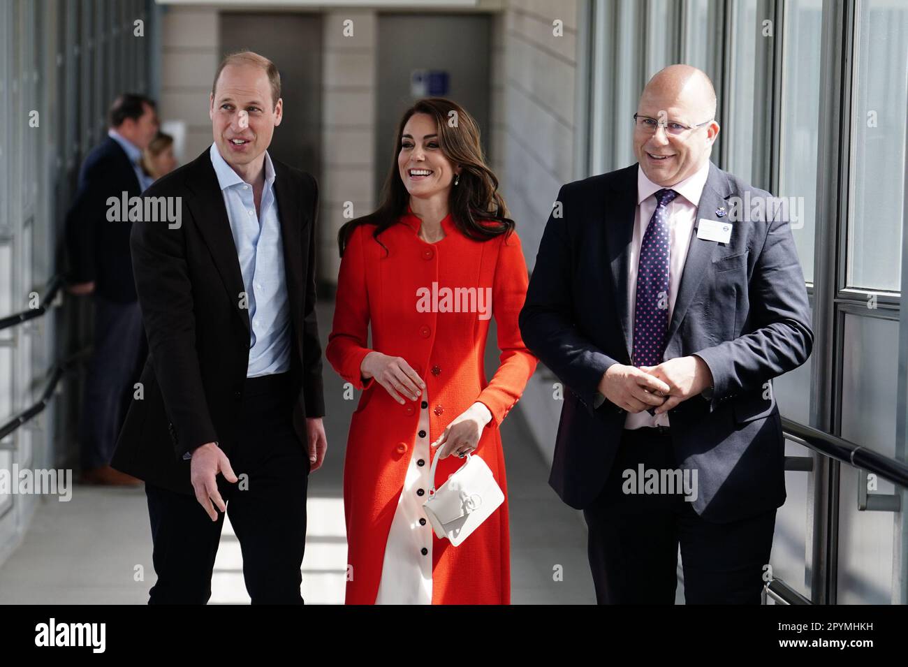 The Prince and Princess of Wales, with TfL Commissioner Andy Lord ...