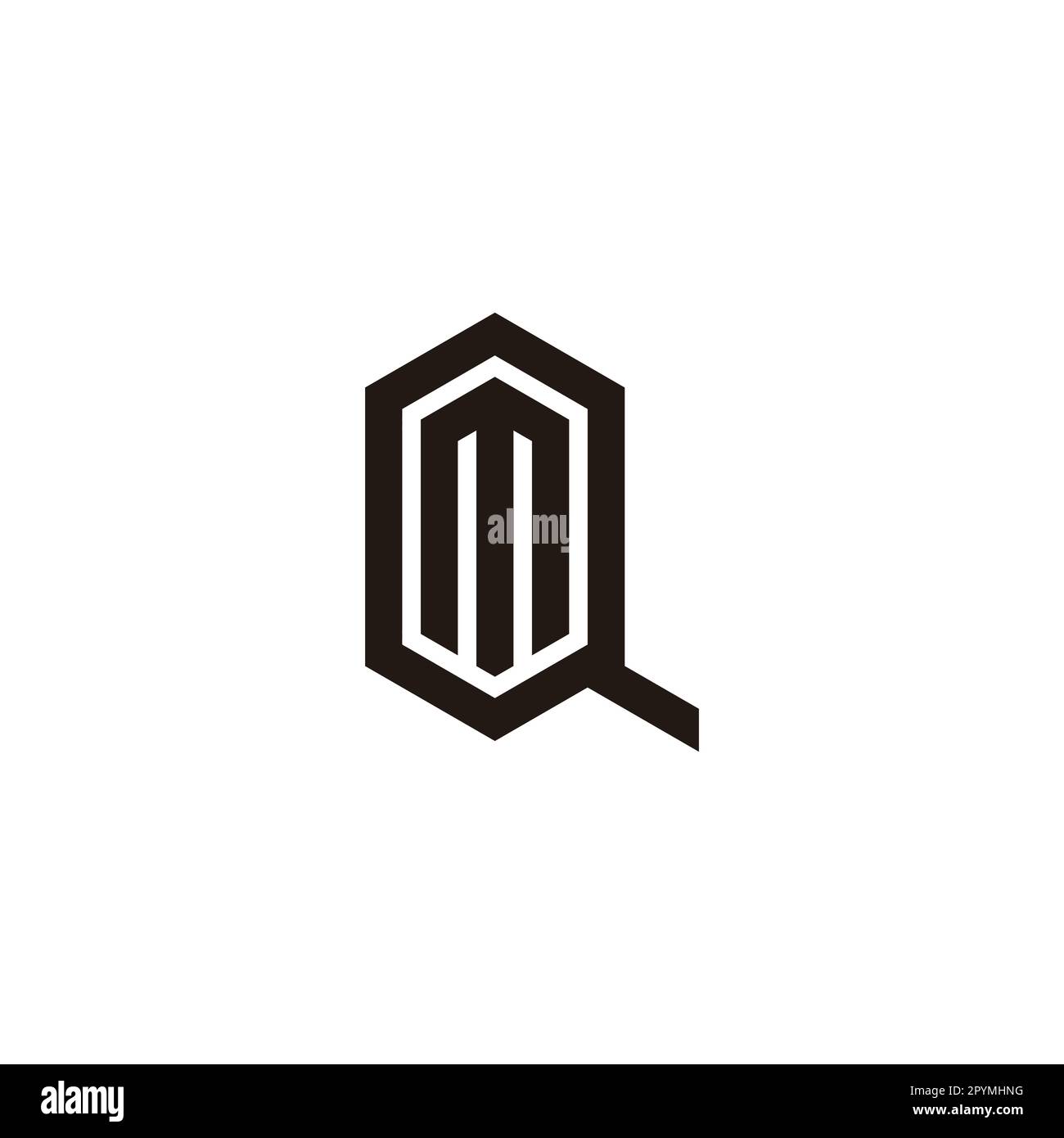 Letter M in Q hexagon geometric symbol simple logo vector Stock Vector ... Letter M in Q hexagon geometric symbol simple logo vector Stock Vector ...