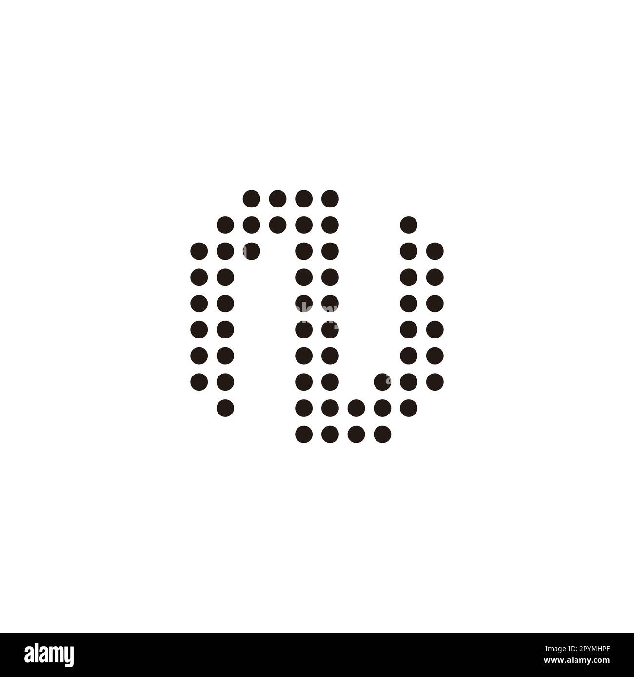 Letter N circles geometric symbol simple logo vector Stock Vector Image ...