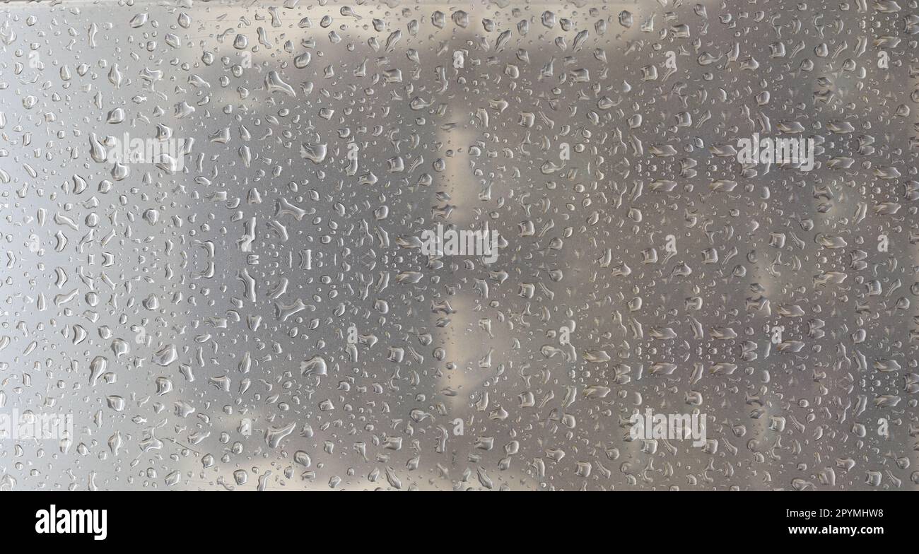 Wide Water drop on metal background for design in your work Stock Photo ...