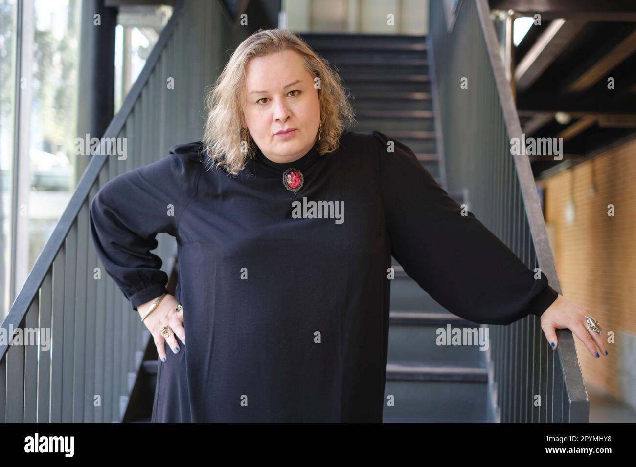 Madrid, Spain. 04th May, 2023. The writer Alana S. Portero poses during ...