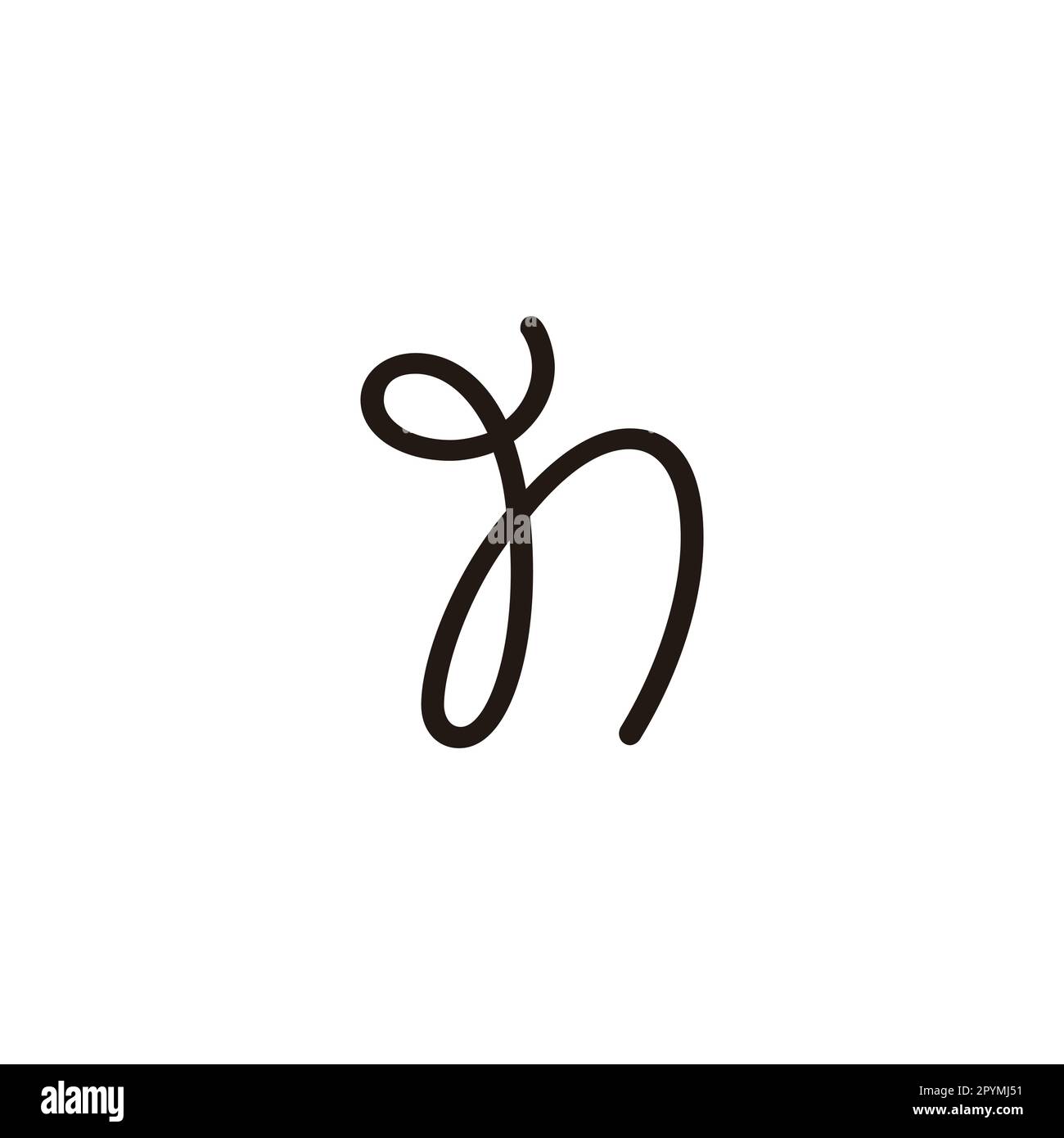 Letter rope logo Stock Vector Images - Alamy