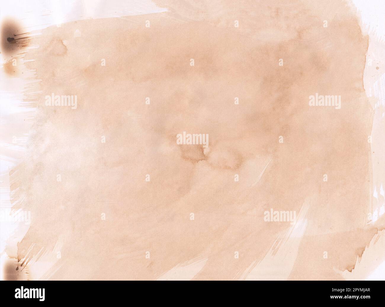 Vintage colored of old paper background with thermal burn marks for ...