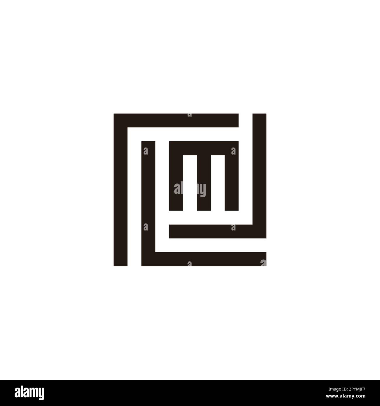 Letter r, L, m and J square geometric symbol simple logo vector Stock Vector Image & Art - Alamy