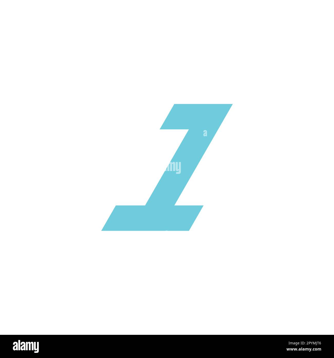 Number 1 blue, modern geometric symbol simple logo vector Stock Vector ...