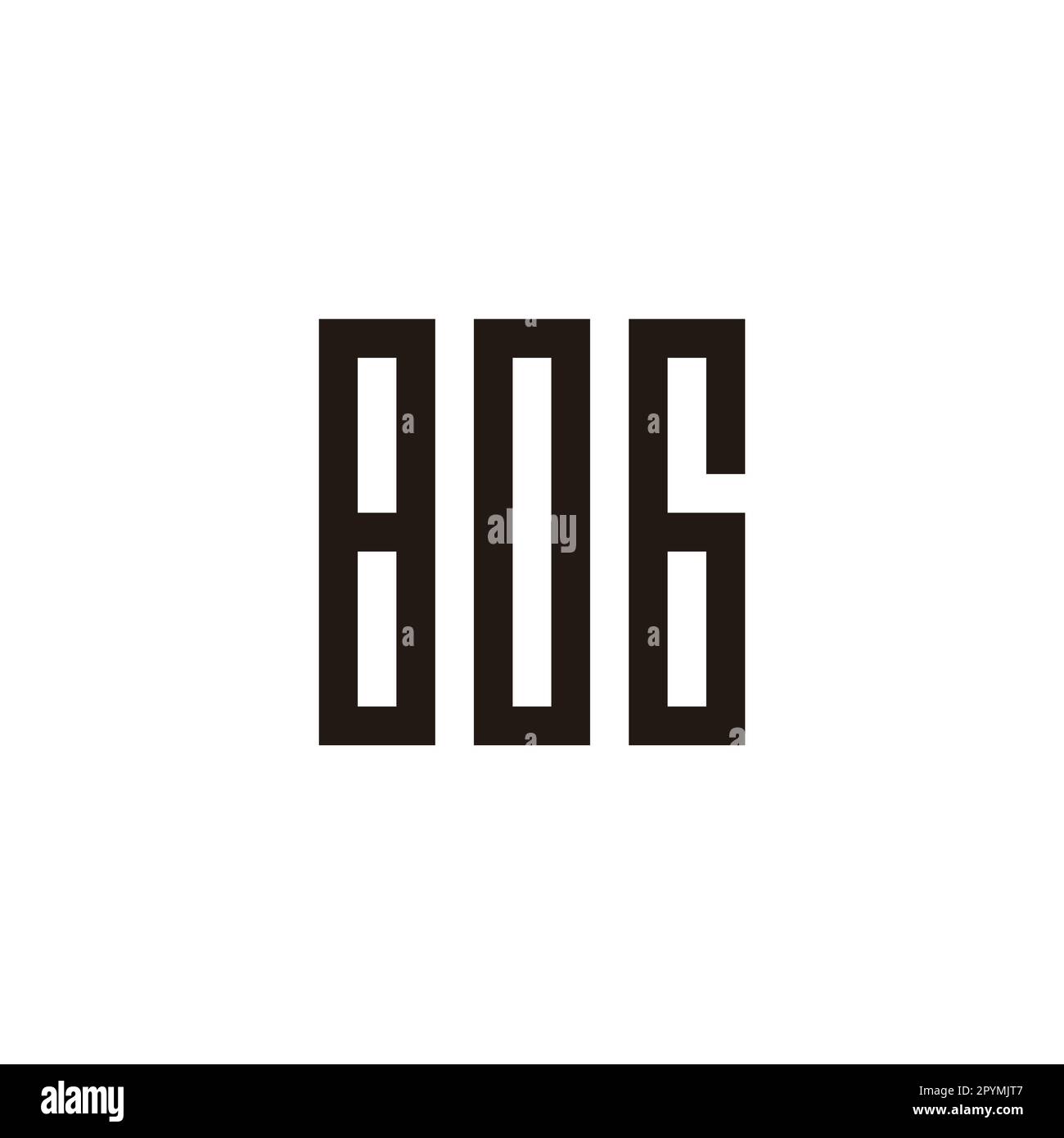 Number 8, 0 and 6 square, rectangles geometric symbol simple logo ...