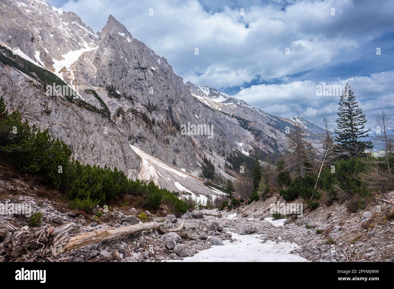 Landscape of the Hochschwab Mountains in the Northern Limestone Alps of ...