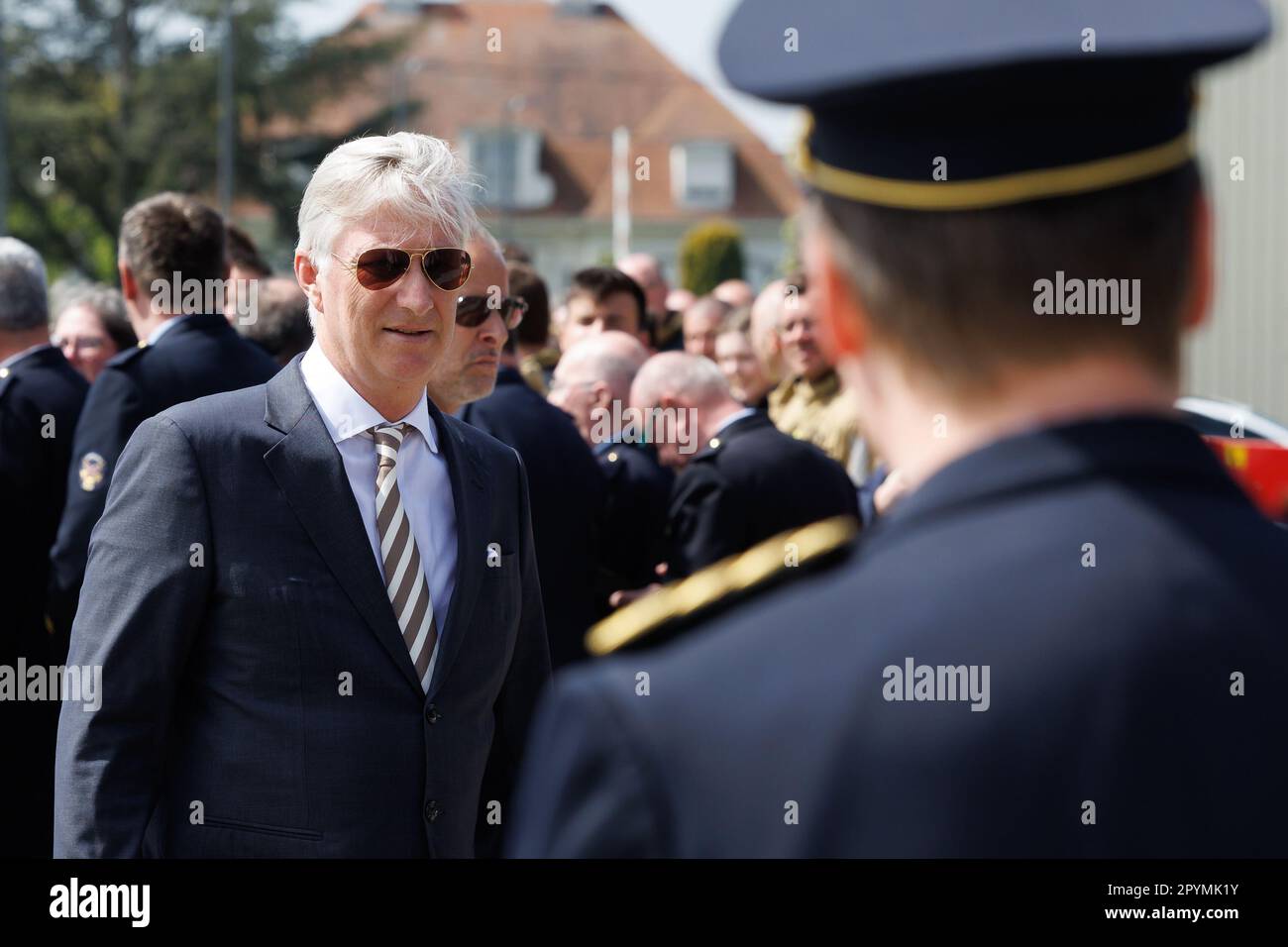 Deerlijk, Belgium. 04th May, 2023. King Philippe - Filip of Belgium ...