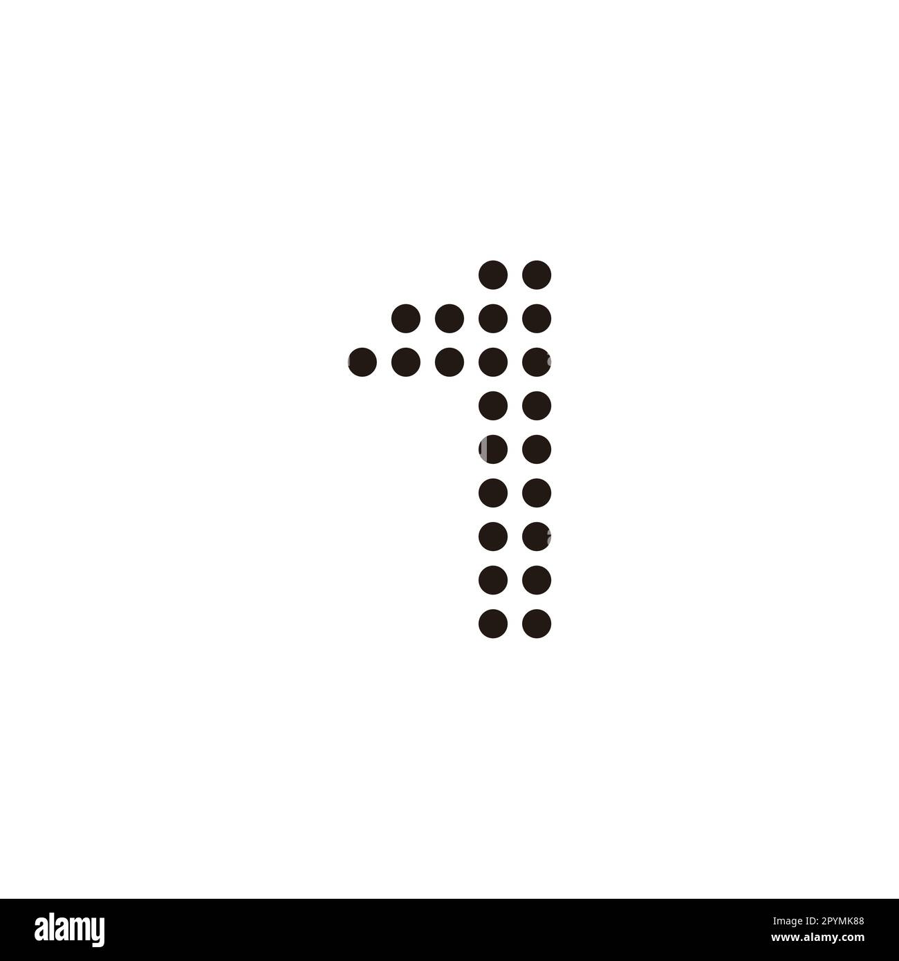 Number 1 circles geometric symbol simple logo vector Stock Vector Image ...