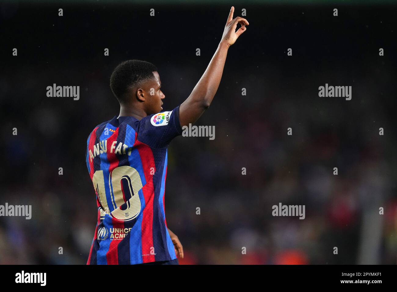 Ansu Fati of FC Barcelona during the La Liga match between FC Barcelona ...