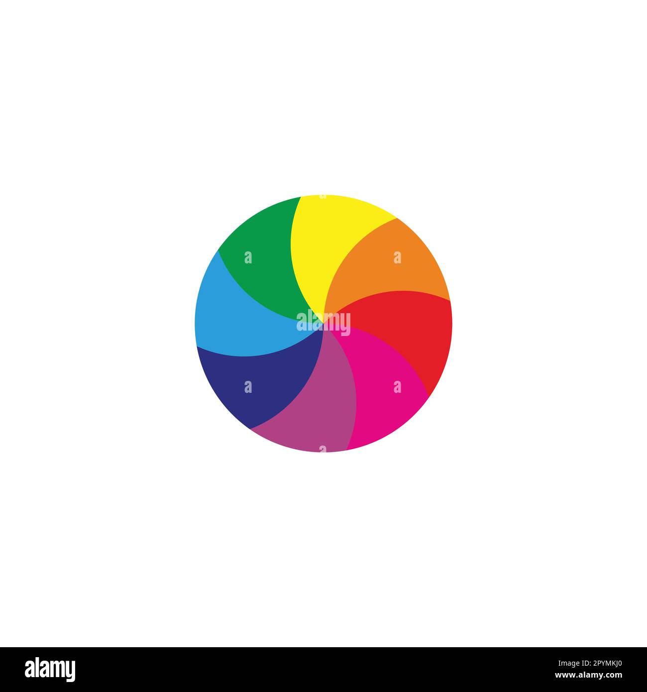 Colorful simple style logo vector Cut Out Stock Images & Pictures - Alamy