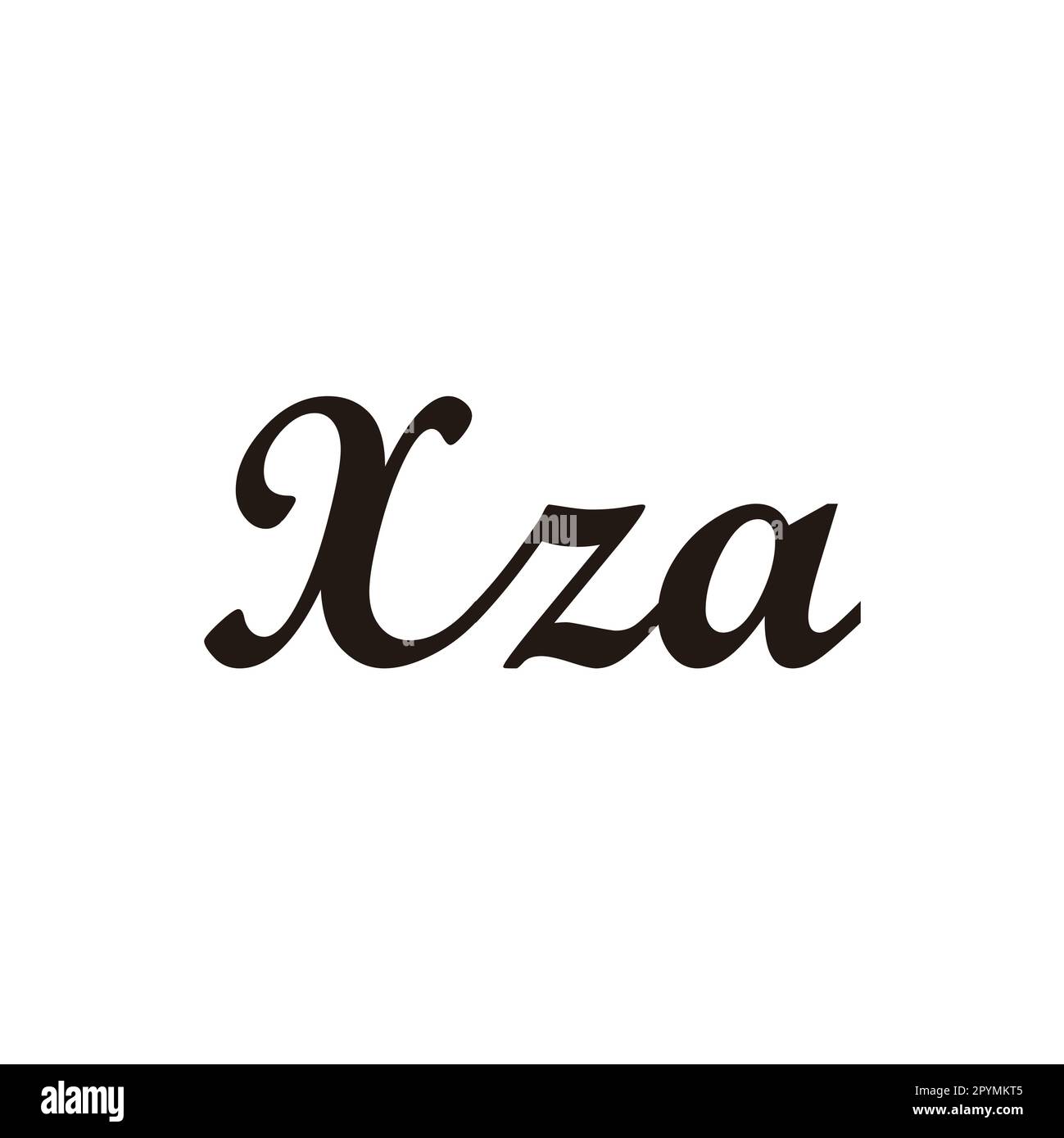 Letter Xza connect geometric symbol simple logo vector Stock Vector Image & Art - Alamy