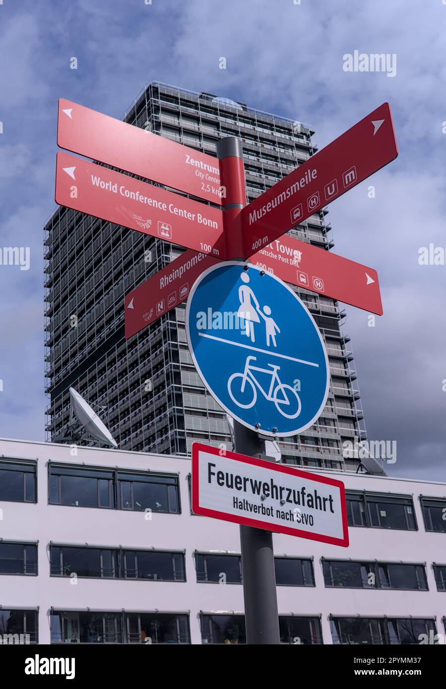 A signpost is seen near the United Nations Environmental Program (UNEP ...