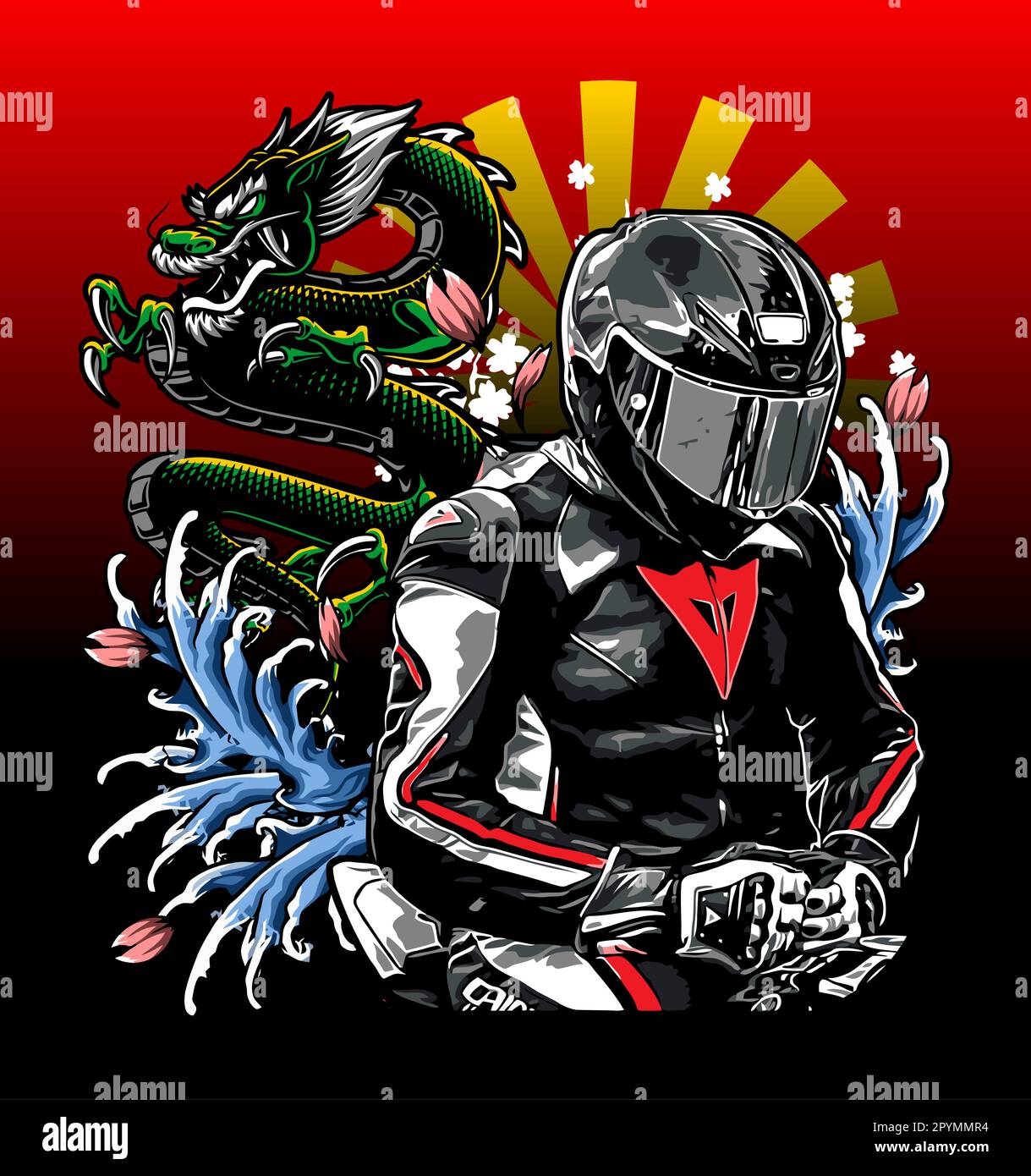 biker vector template Stock Vector Image & Art - Alamy