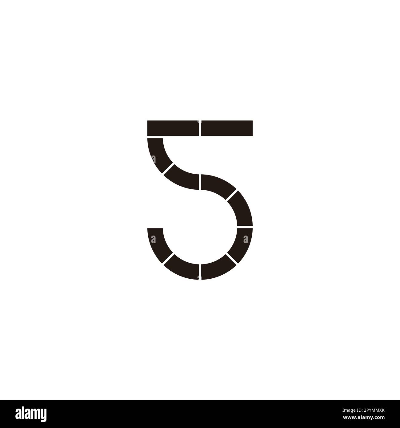 Number 5 modern, technology geometric symbol simple logo vector Stock ... Number 5 modern, technology geometric symbol simple logo vector Stock ...