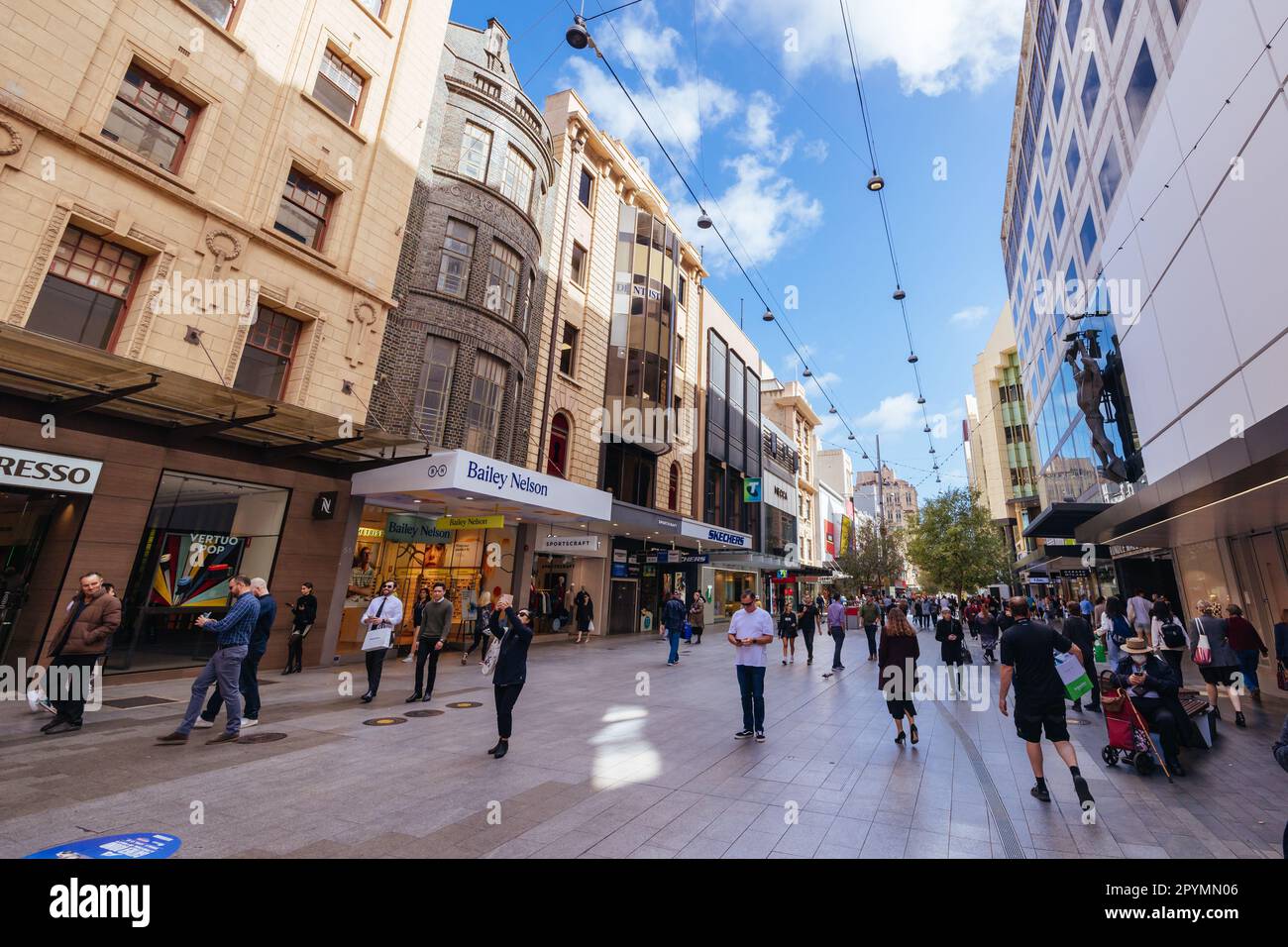 Rundle St Mall in Adelaide Australia Stock Photo - Alamy