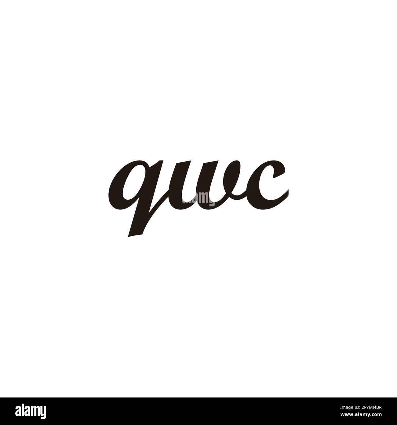 Letter qwc connect geometric symbol simple logo vector Stock Vector Image & Art - Alamy