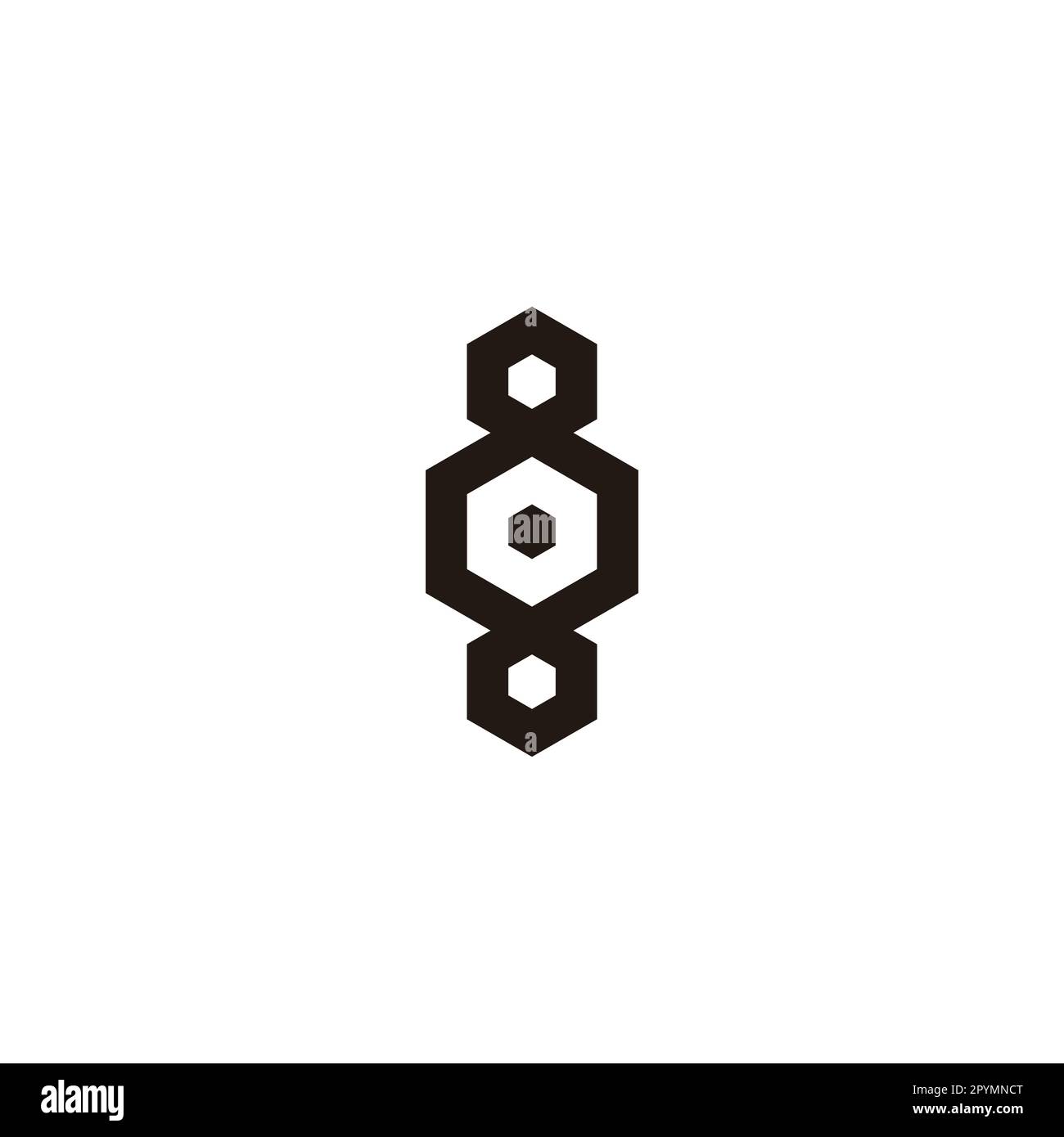 DNA, hexagon geometric symbol simple logo vector Stock Vector Image ...