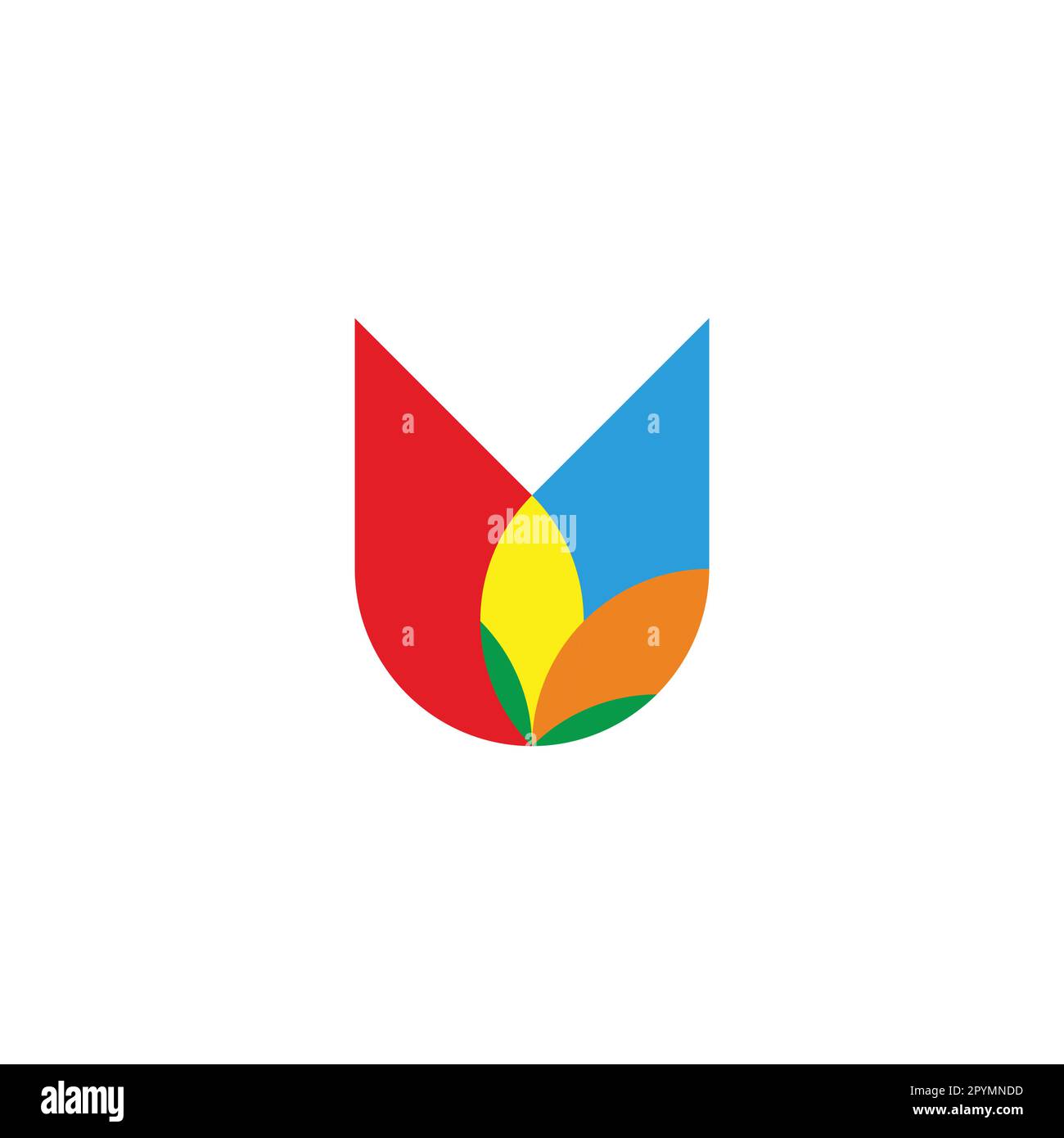 Colorful simple style logo vector Cut Out Stock Images & Pictures - Alamy