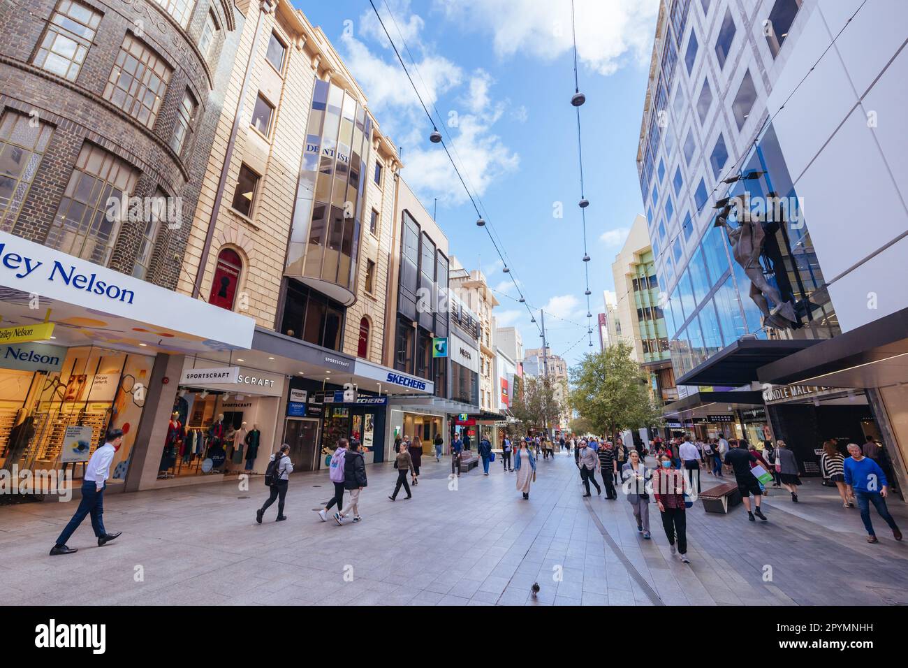 Rundle St Mall in Adelaide Australia Stock Photo - Alamy