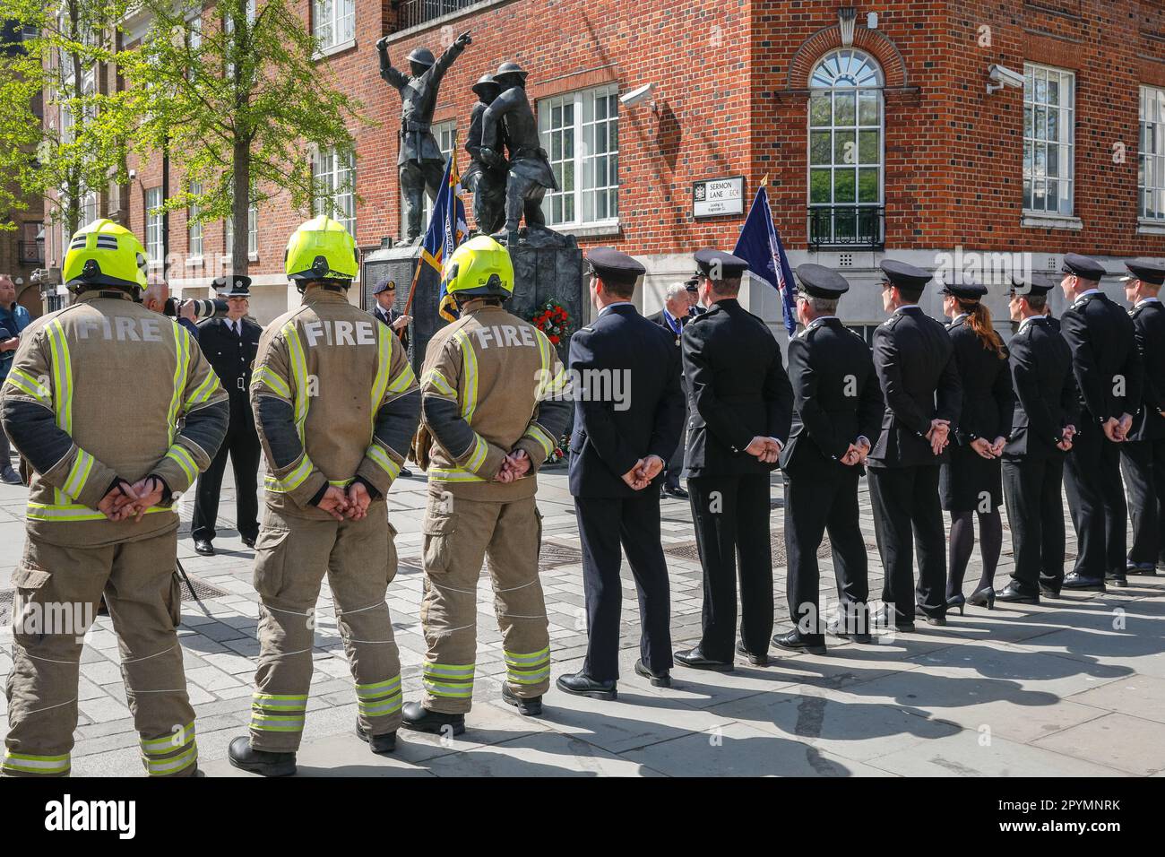 London, UK. 04th May, 2023. Representatives of the fire brigades Union ...