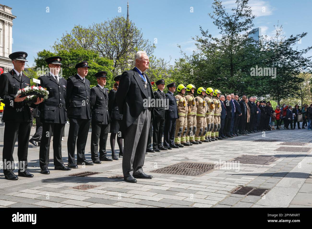 London, UK. 04th May, 2023. Colin Livett, Chairman of the Memorial ...