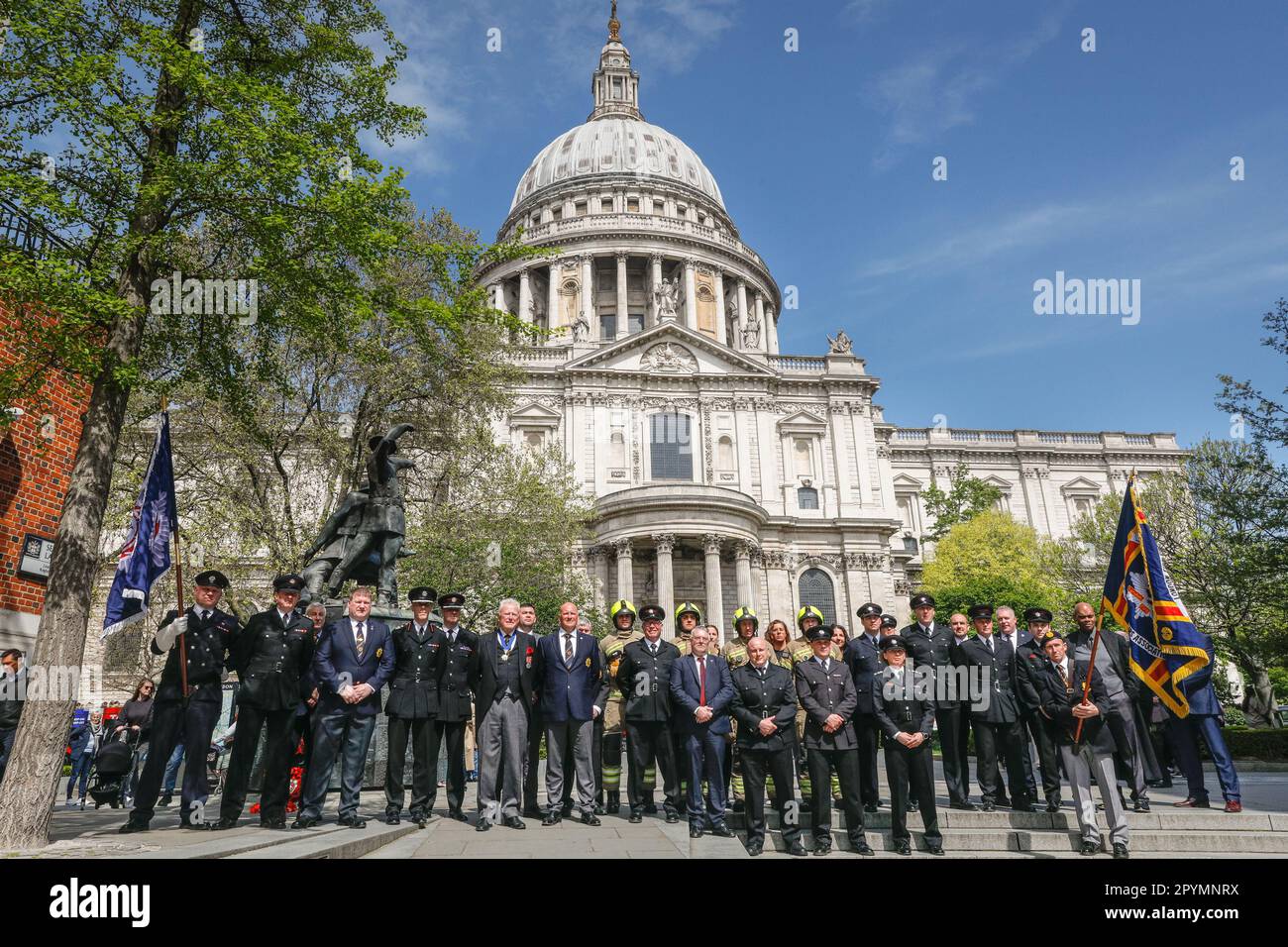 London, UK. 04th May, 2023. Representatives of the fire brigades Union ...