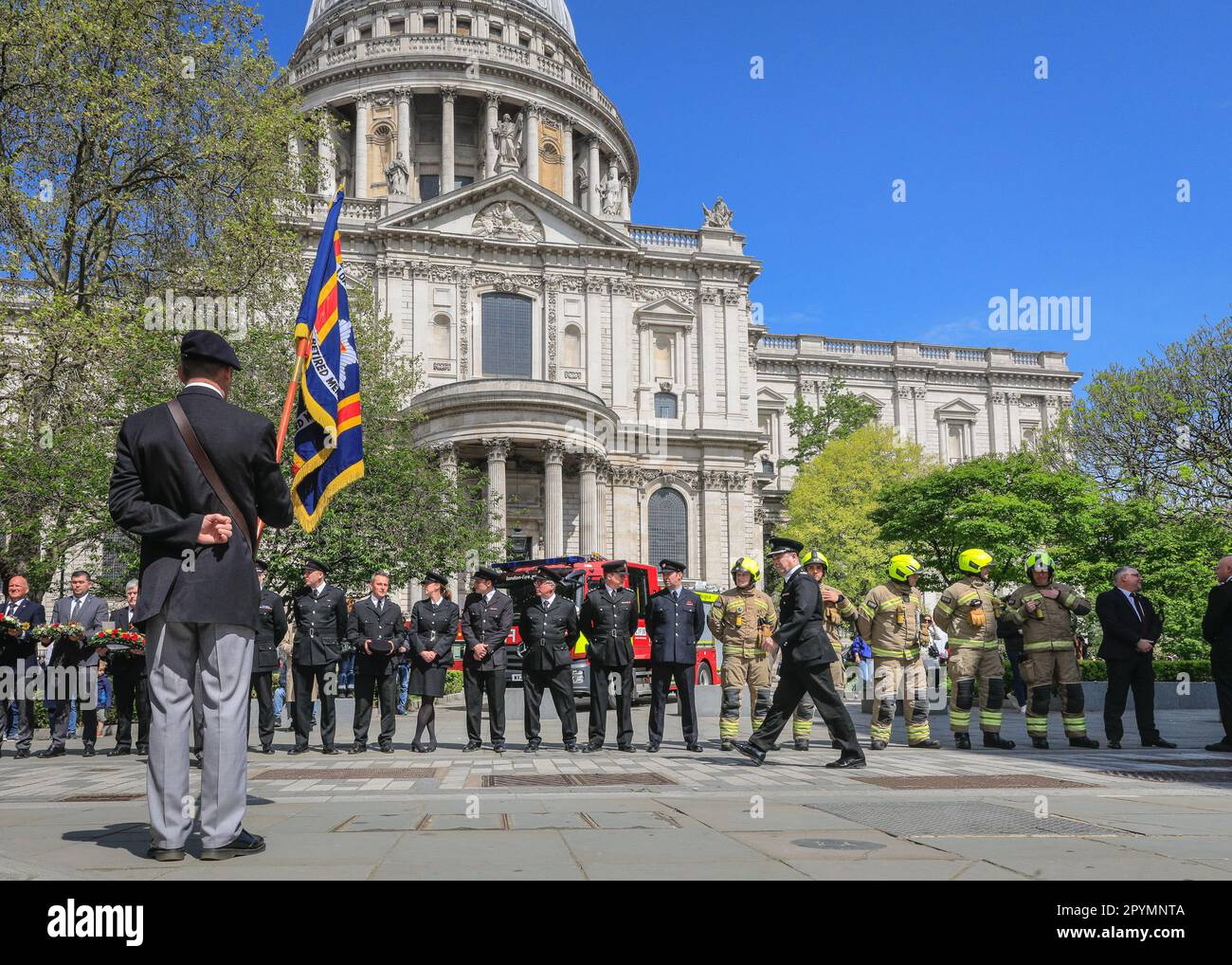 London, UK. 04th May, 2023. Representatives of the fire brigades Union ...