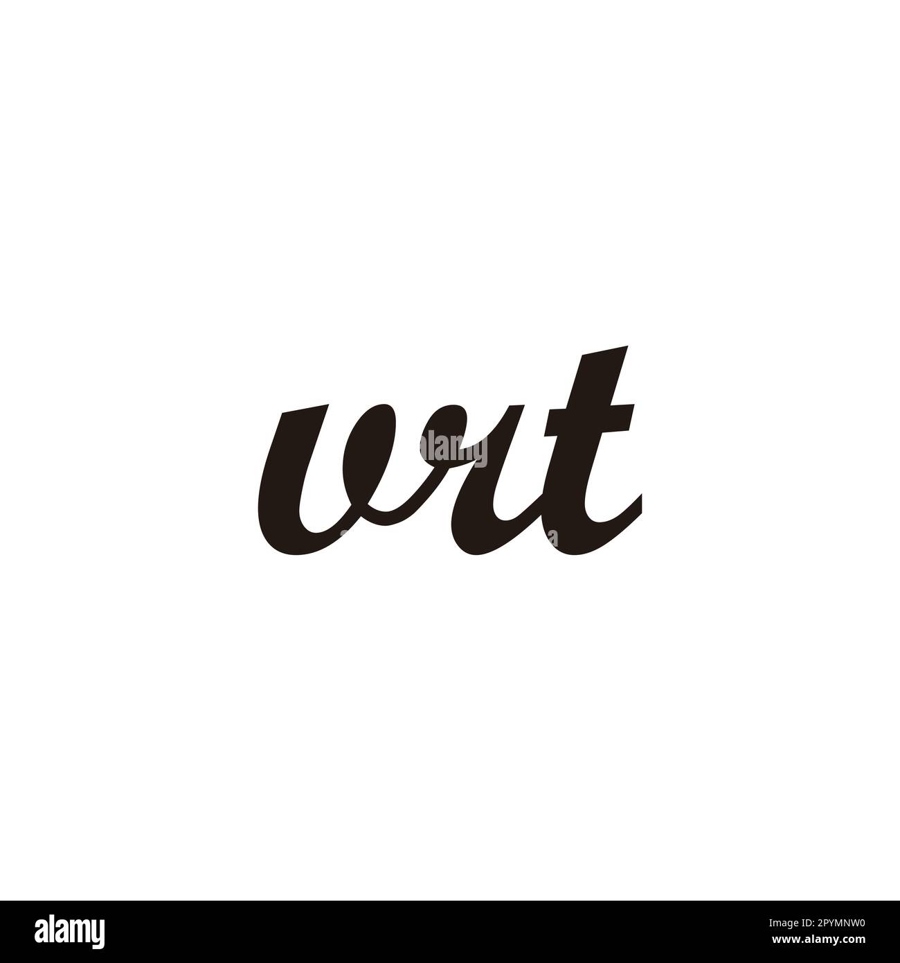 Letter v, r and t connect geometric symbol simple logo vector Stock ...