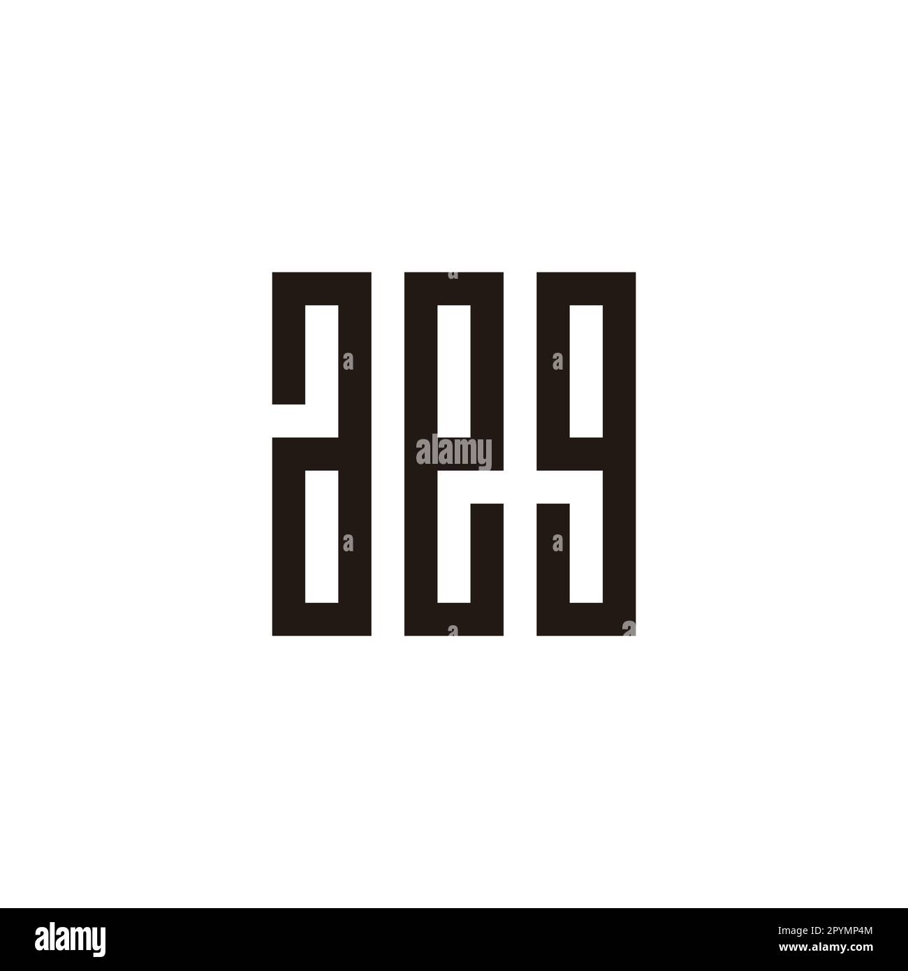 Letter aeg square rectangle geometric symbol simple logo vector Stock ...