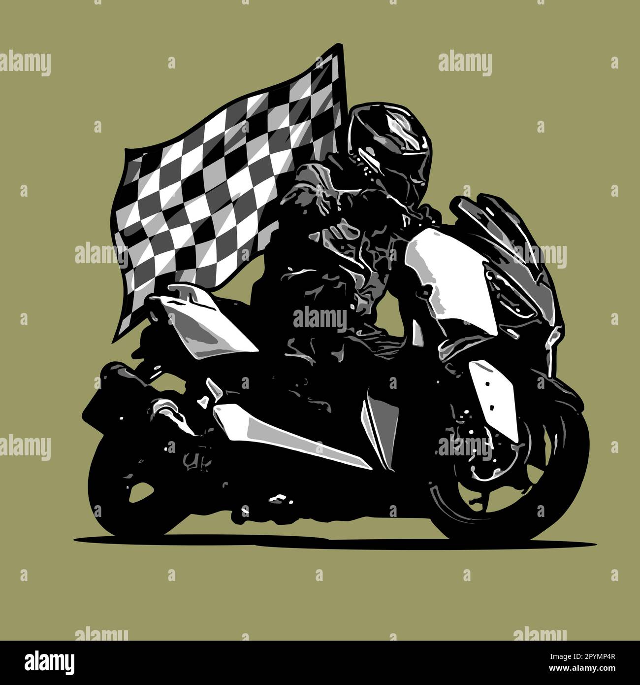 biker, motorcycle, vector, flag, motor, design, graphic, emblem ...