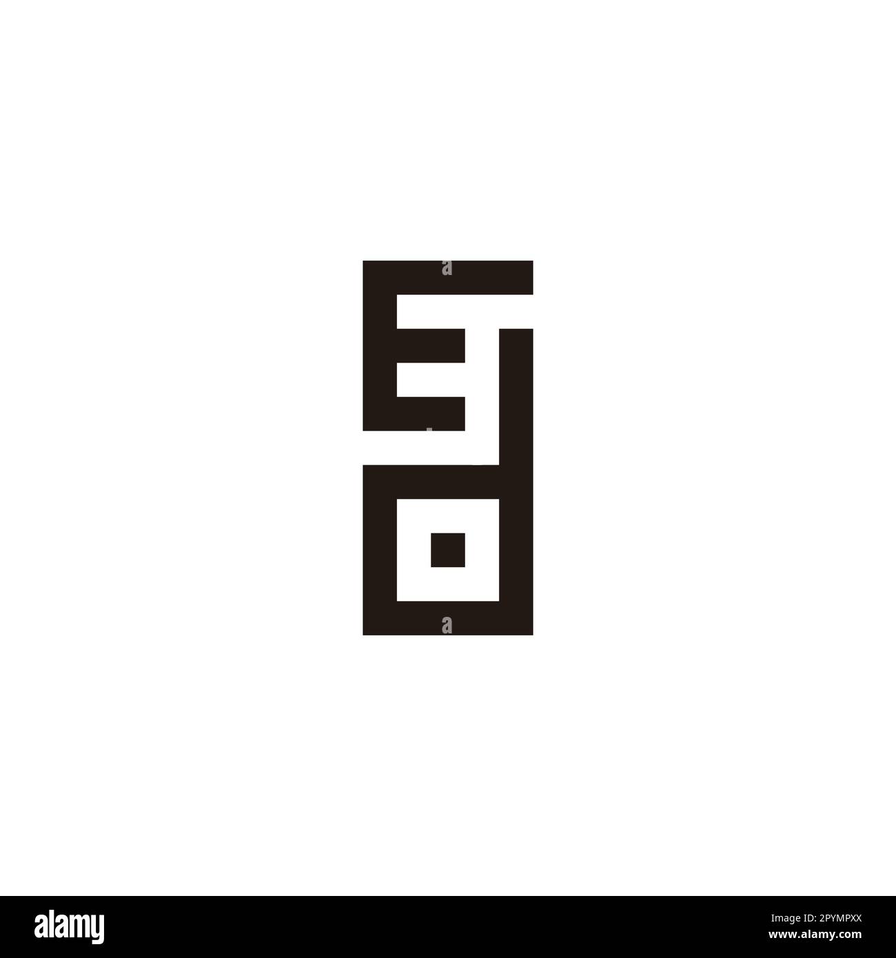 Geometric e d Stock Vector Images - Alamy